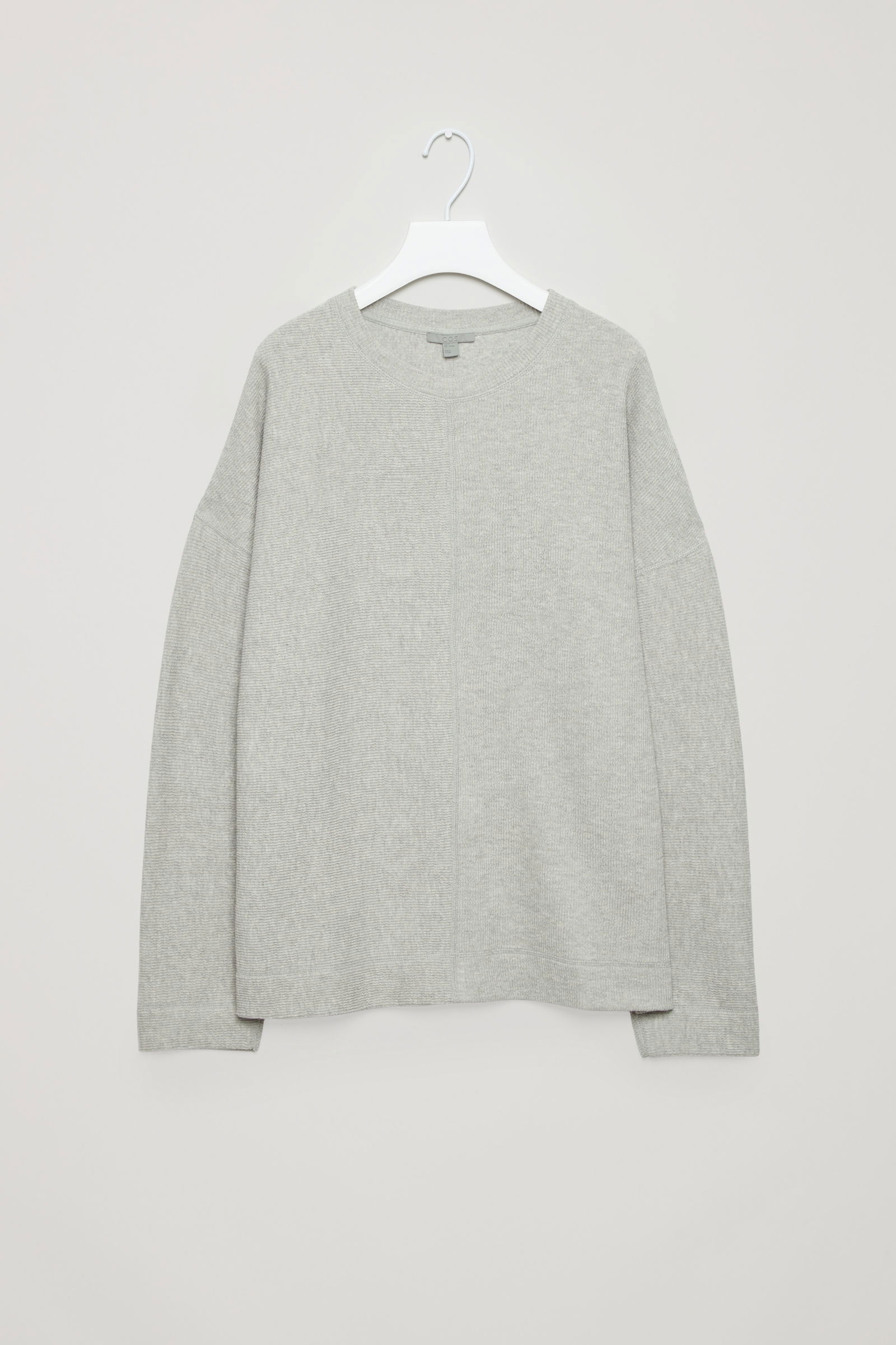 COS Contrast-Ribbed Sweatshirt | endource