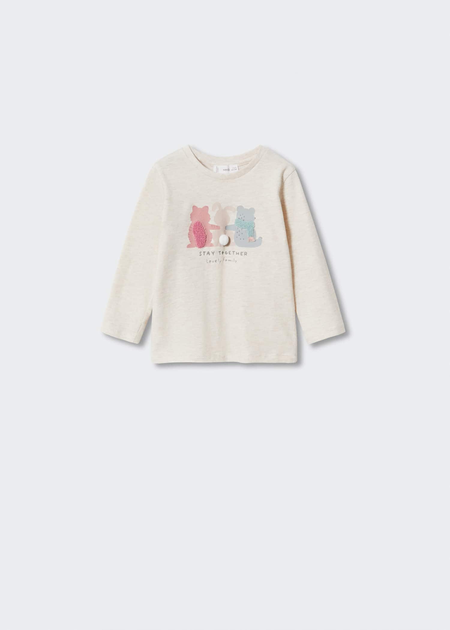 MANGO Printed Long Sleeve T-Shirt | endource
