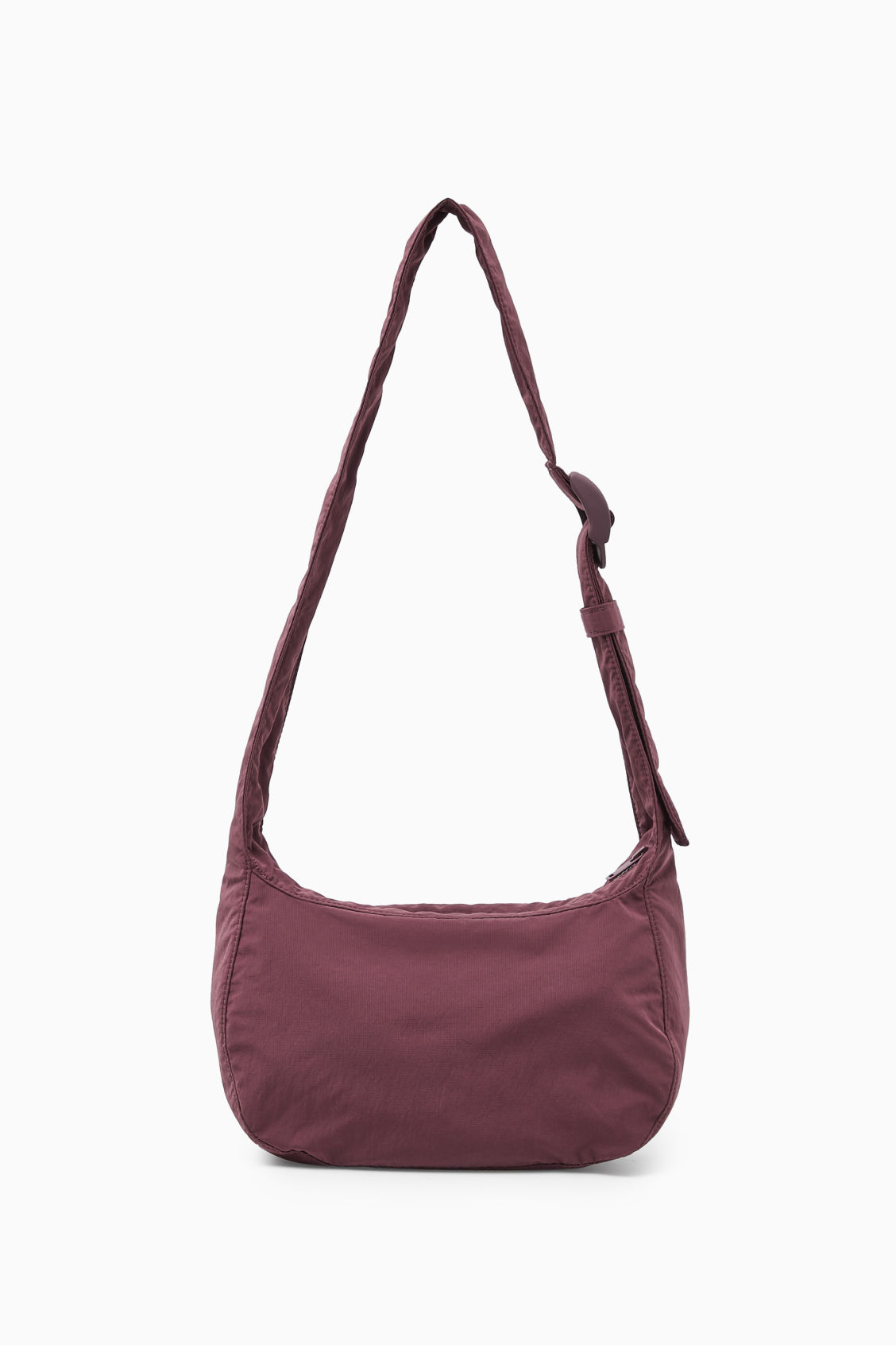 COS Crossbody Saddle Bag in DARK BURGUNDY | endource