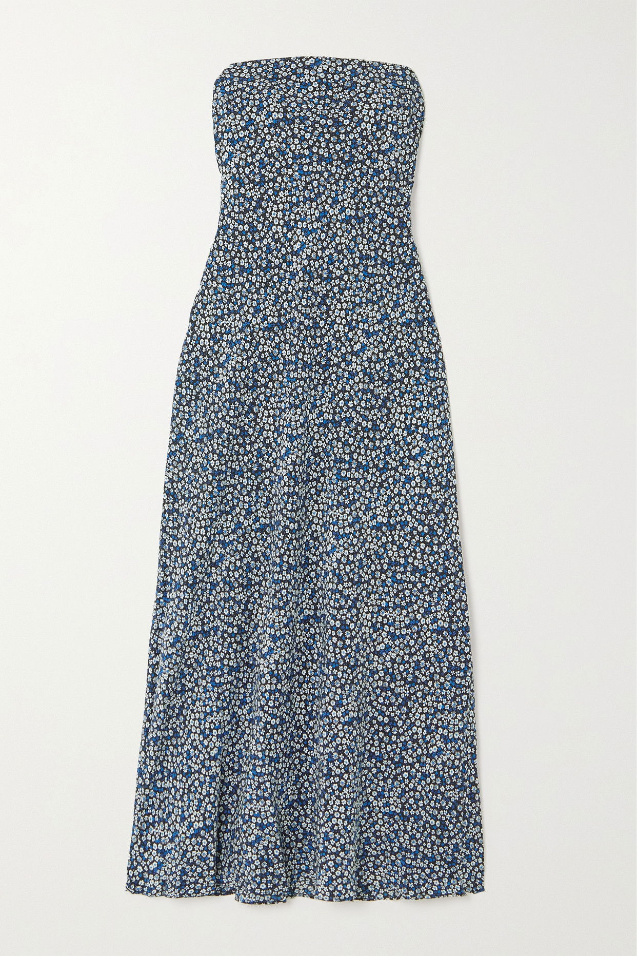 MATTEAU Strapless Floral Maxi Dress | endource