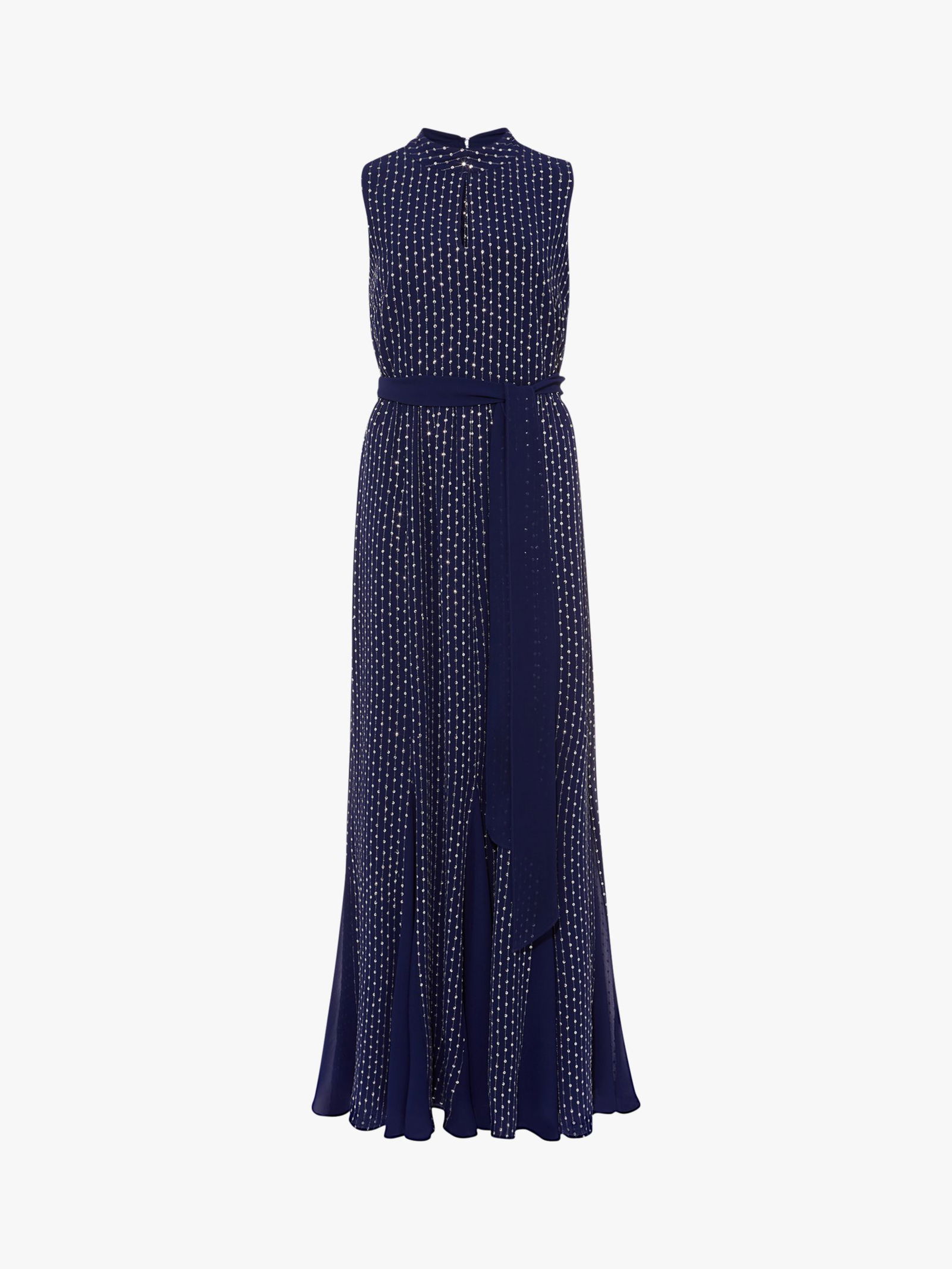 PHASE EIGHT Pippa Spot Print Blouson Maxi Dress in Cobalt | endource