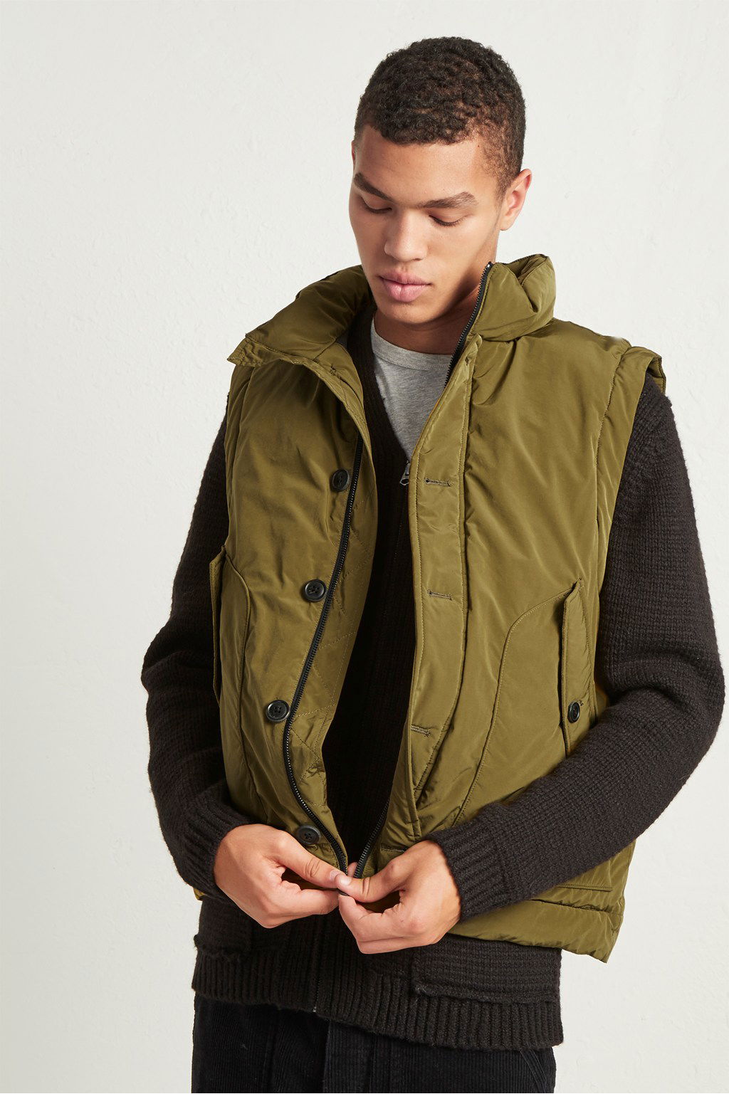 FRENCH CONNECTION Soft Nylon Quilted Gilet | endource