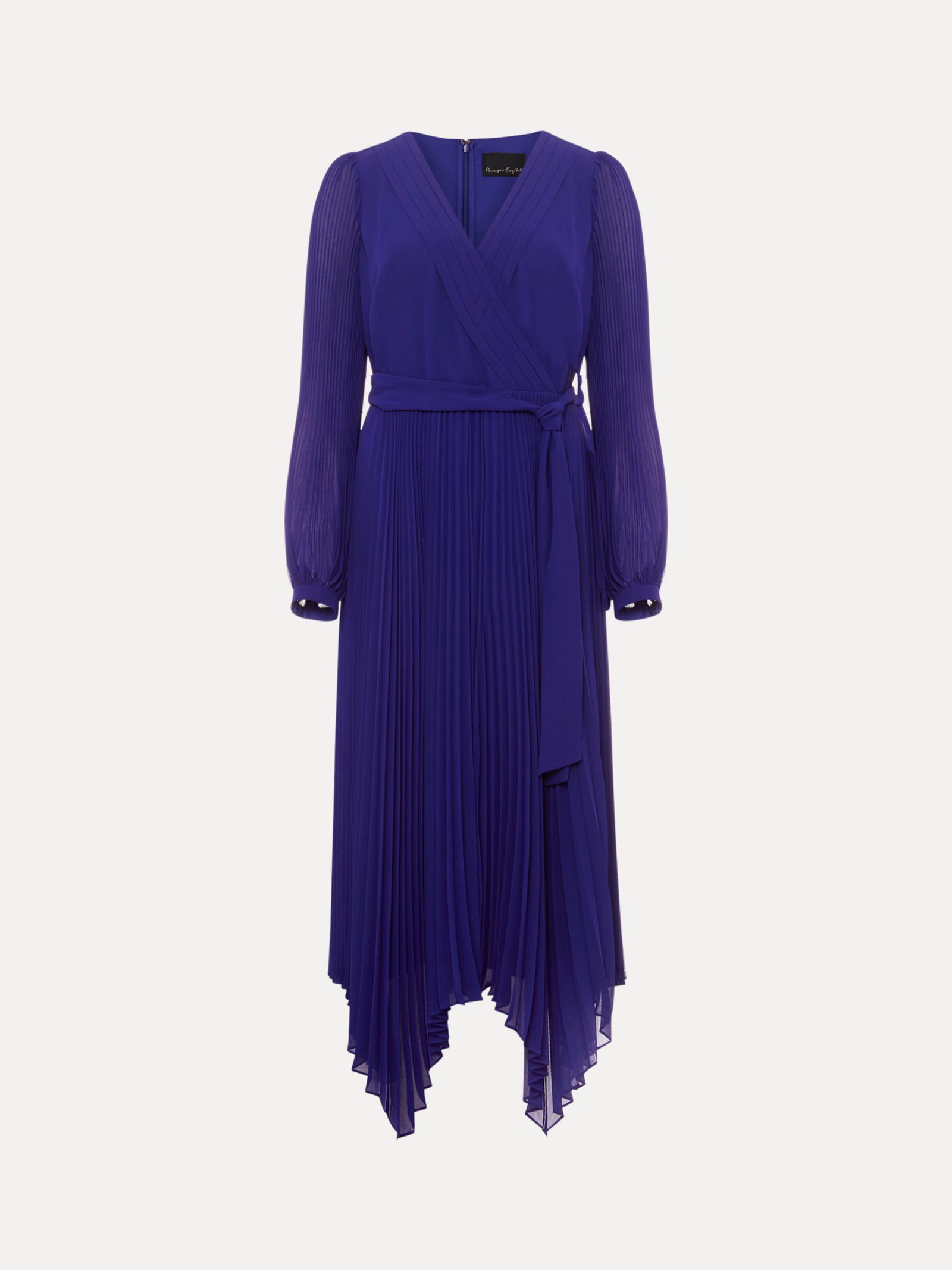 PHASE EIGHT Petra Cobalt Pleated Midi Dress in Cobalt | endource