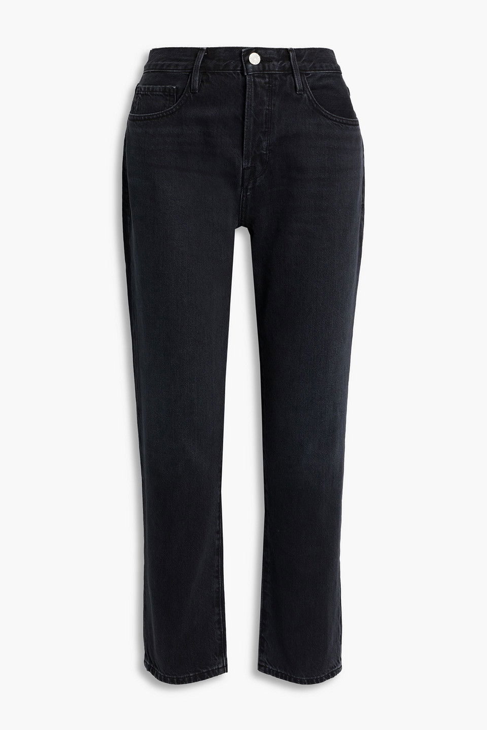 FRAME Le Original High-Rise Straight-Leg Jeans in Blue | Endource