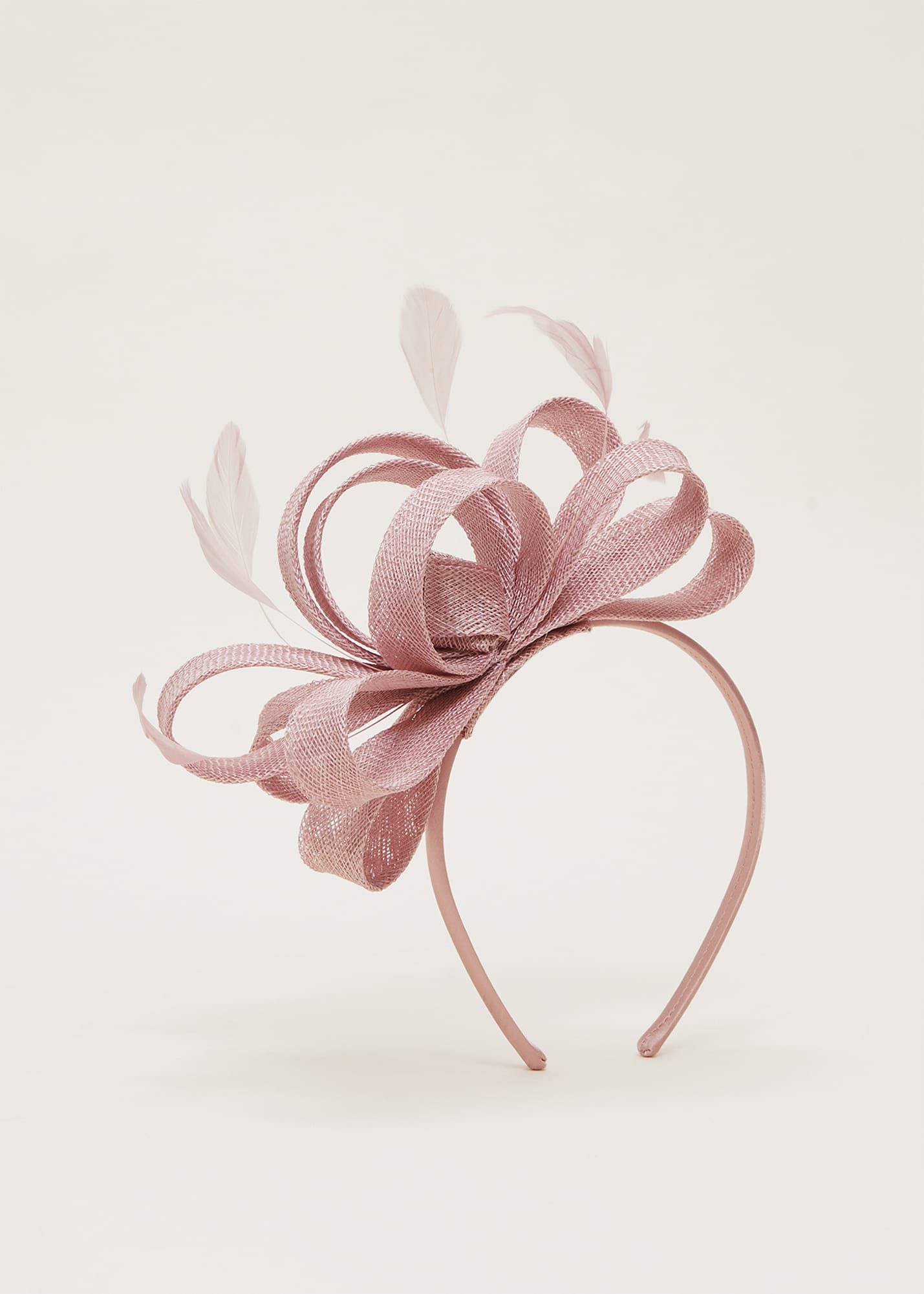 PHASE EIGHT Blush Bow Headband in Antique Rose | endource