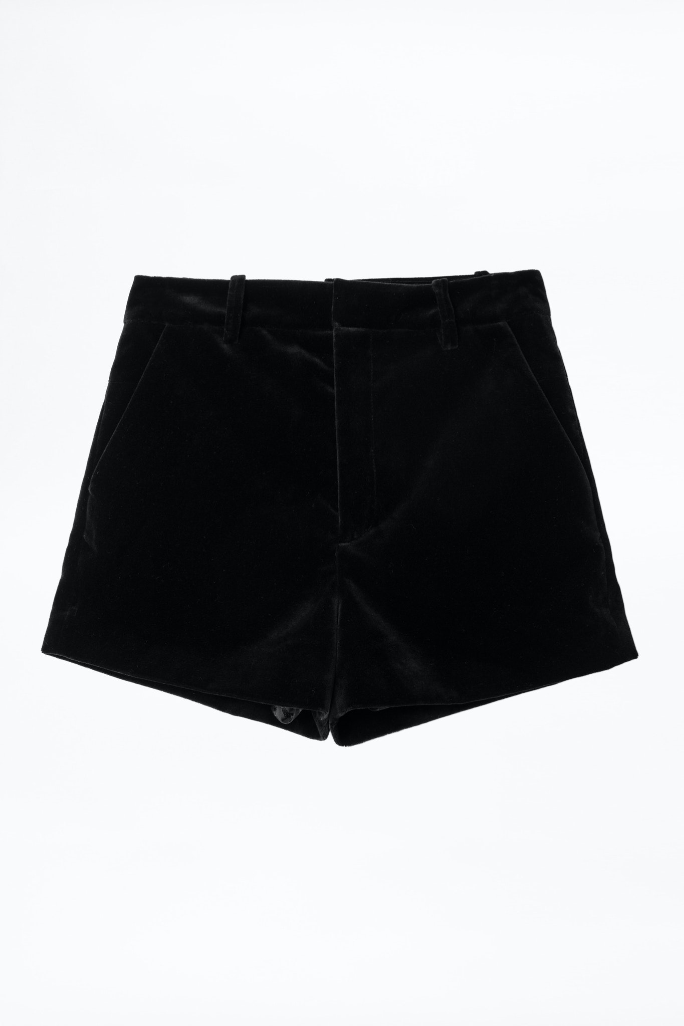 ZADIG & VOLTAIRE Pink Velvet Shorts in Black | endource