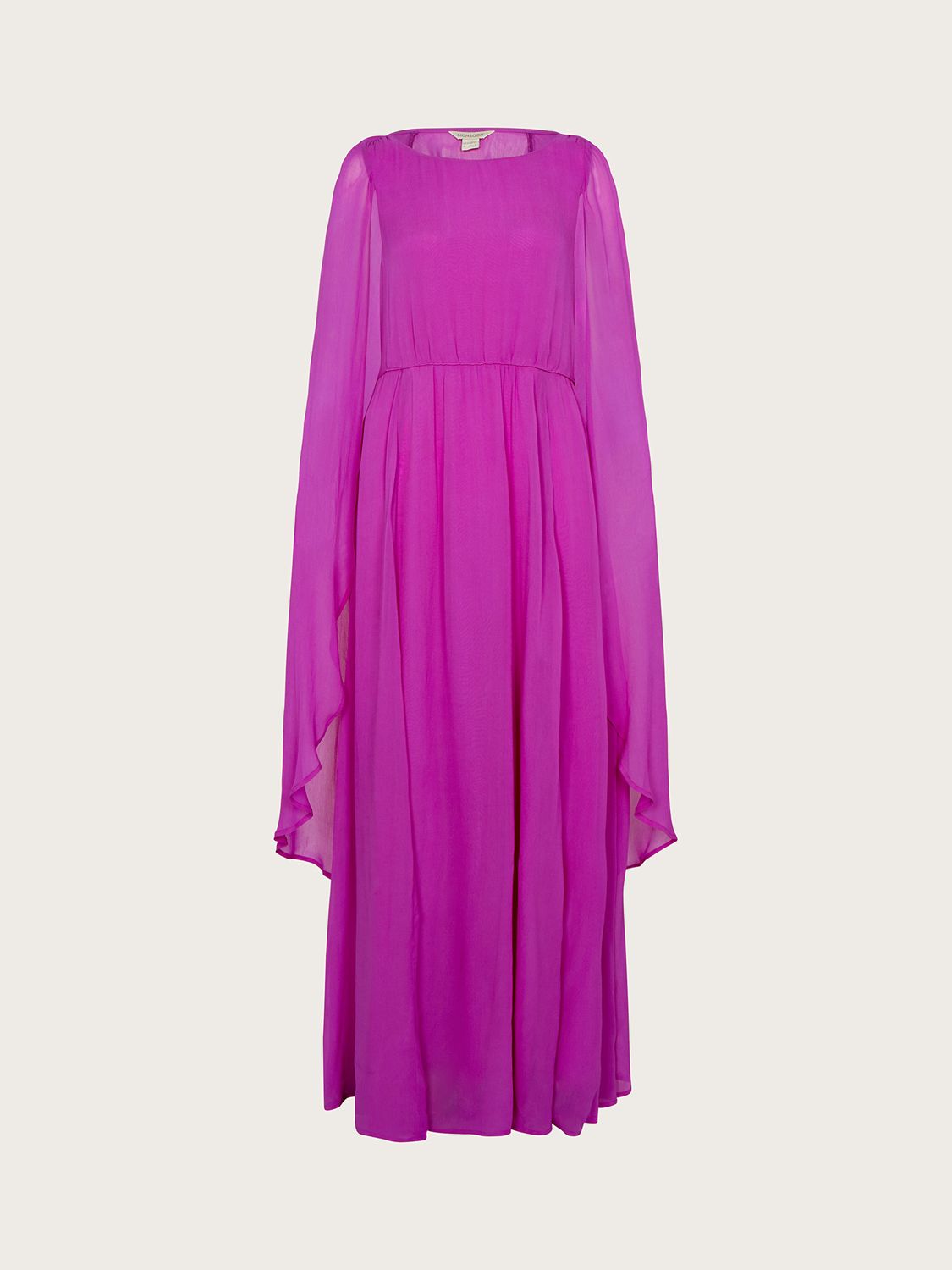 Monsoon Corinne Cape Maxi Dress in Pink | endource