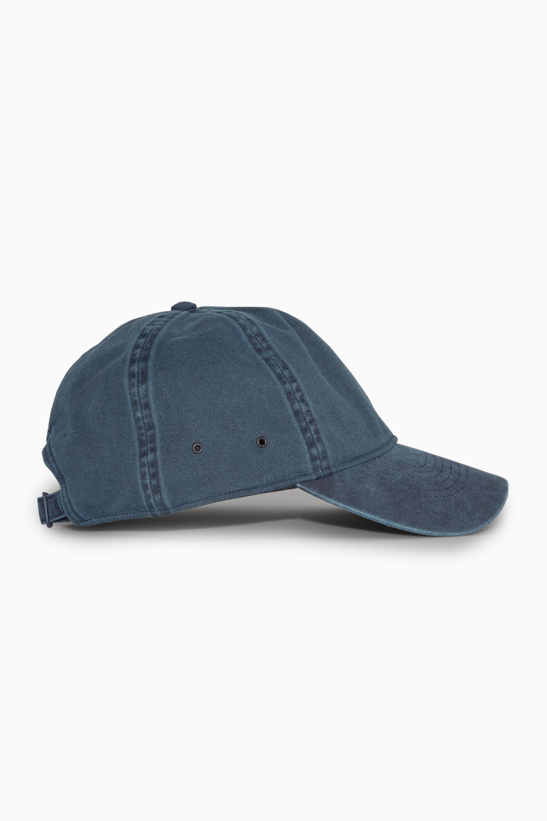 COS Washed Cotton-Twill Baseball Cap in DARK BLUE | endource