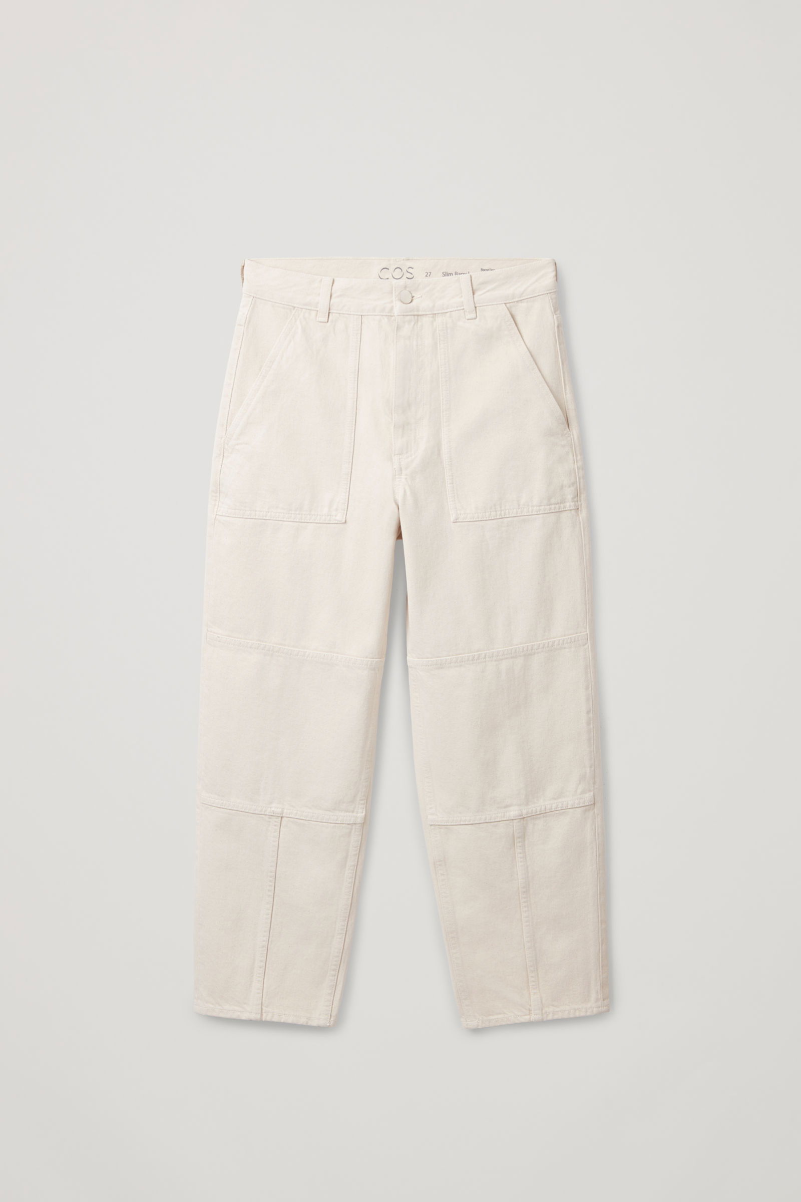 COS Seam-Detailed Jeans in Light beige | endource