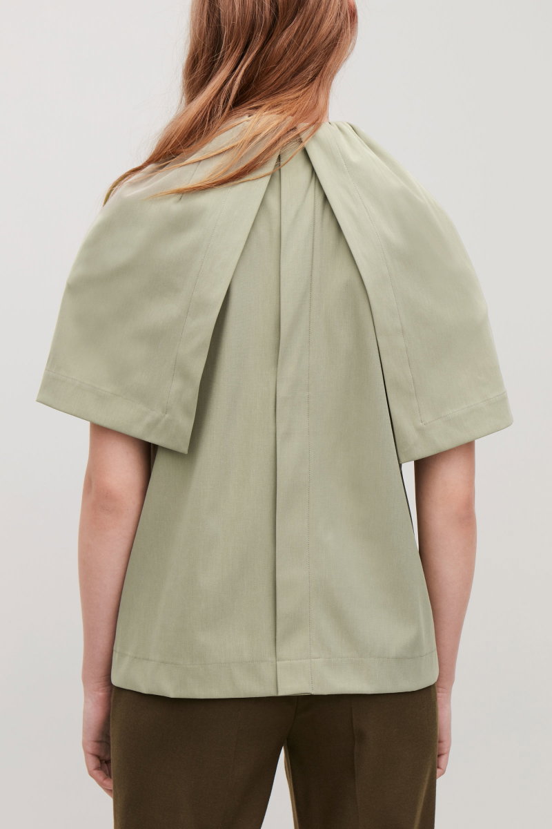 COS Cape Layer Jersey Top | endource