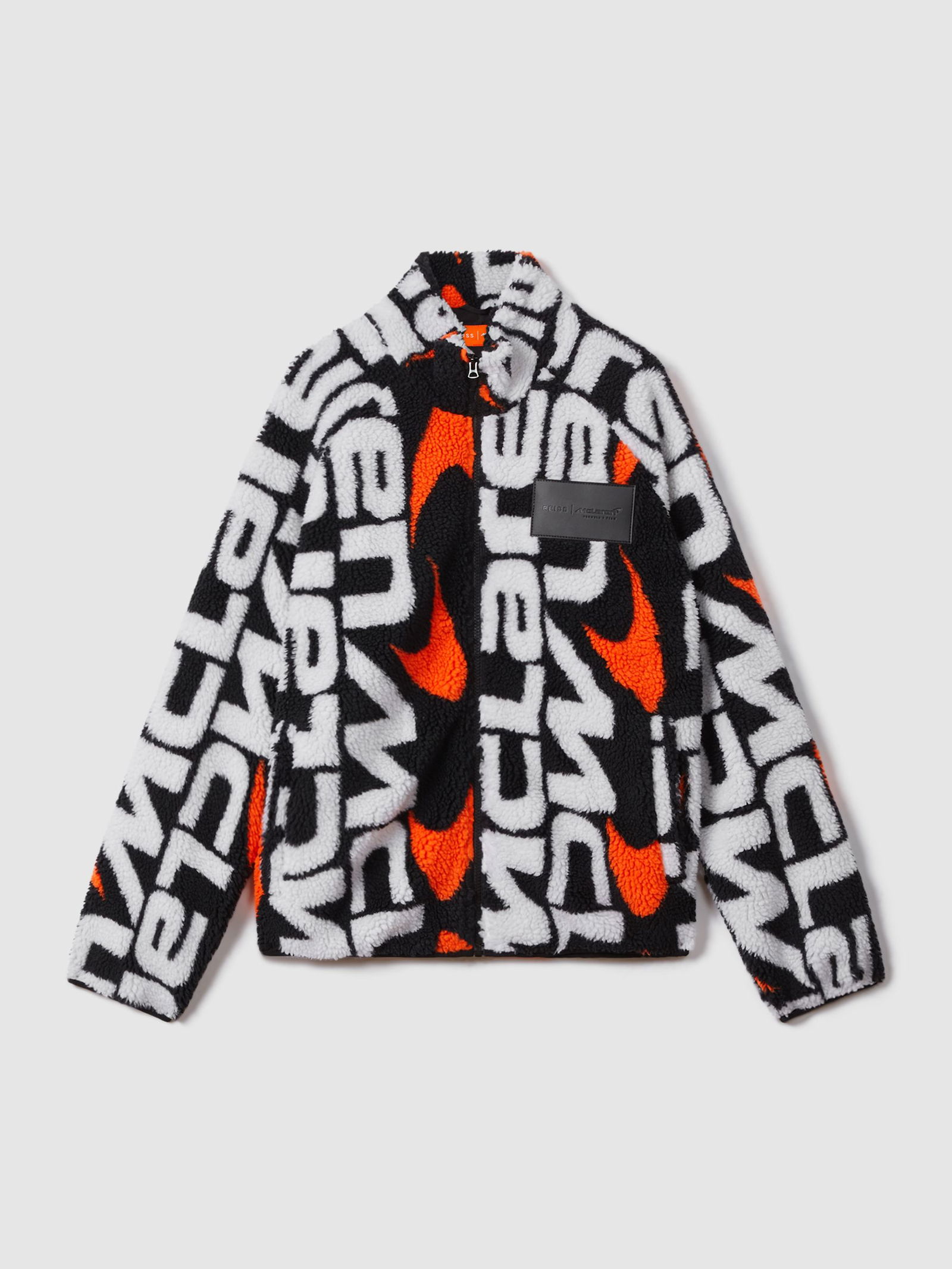 REISS Reiss x McLaren F1 - Ulster Zip-Through Sherpa Jacket in Black ...