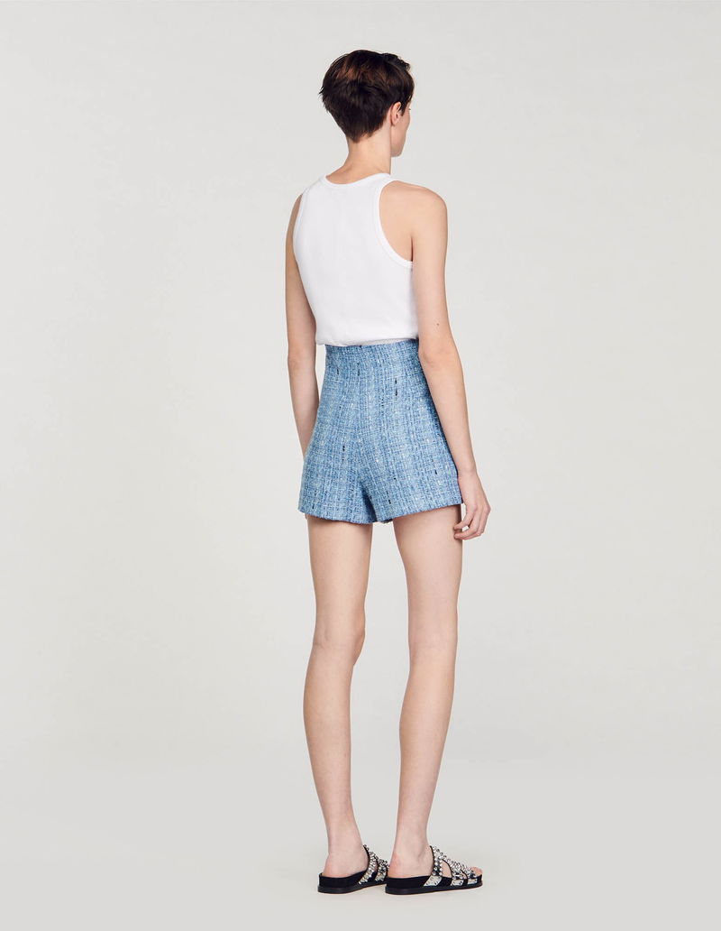 SANDRO Tweed Shorts | endource