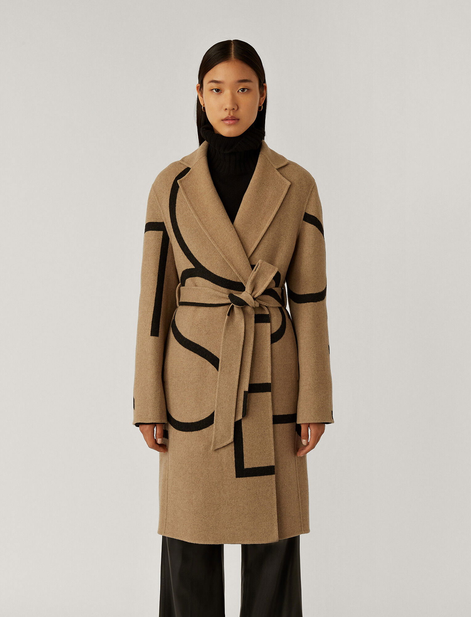 JOSEPH Cendi Logo Wool Coat | endource