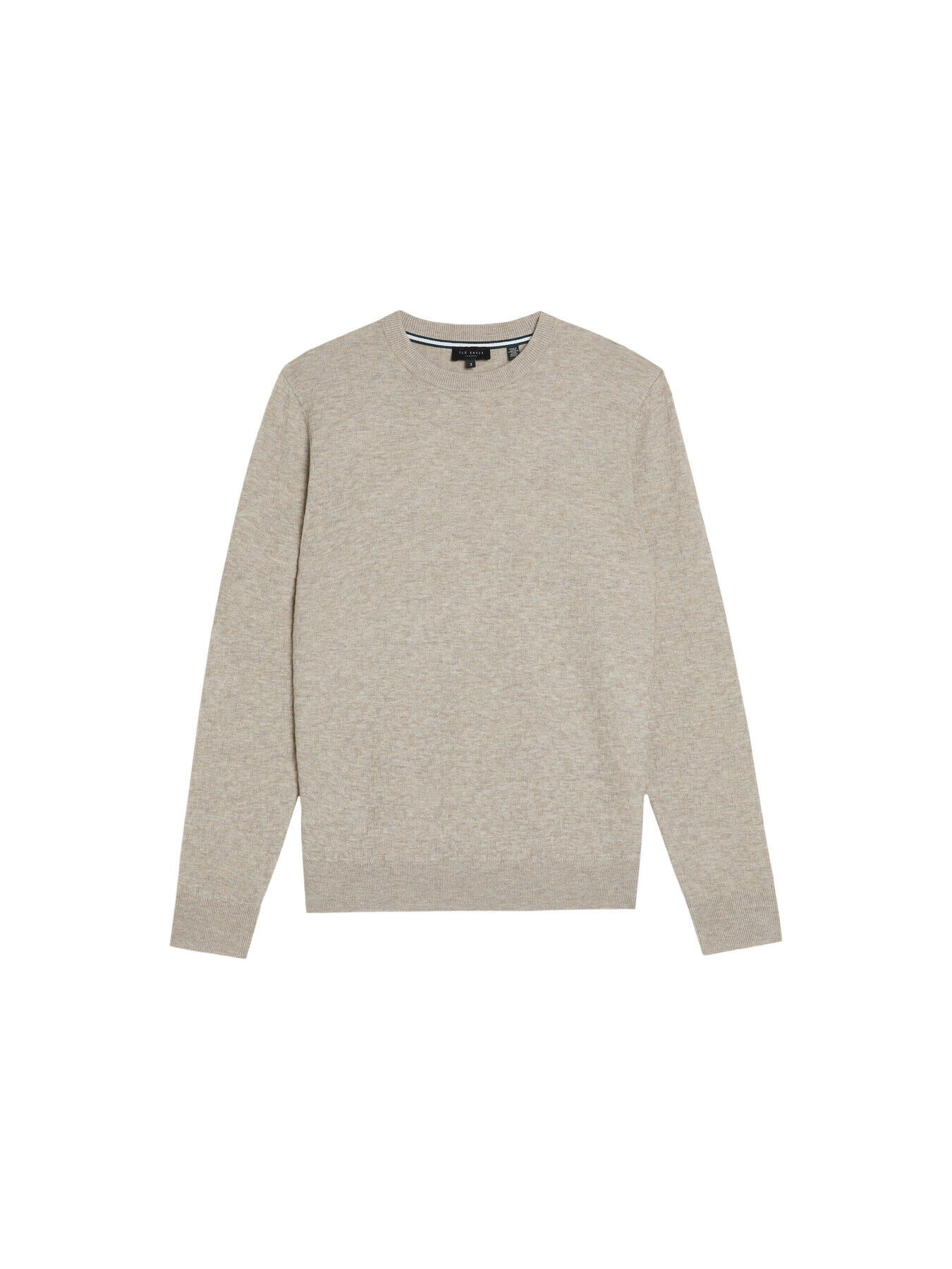 TED BAKER Loung Stitch Crew Neck in BROWN-TAN | Endource