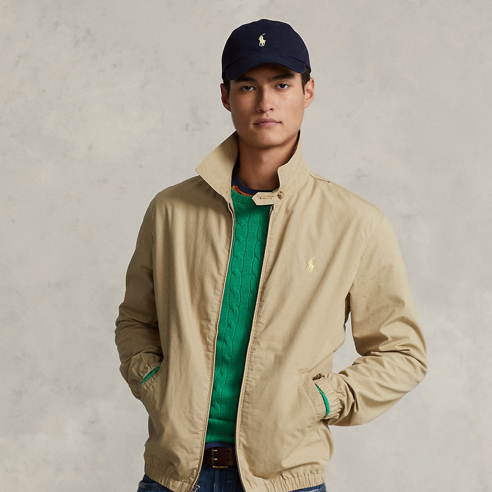 POLO RALPH LAUREN Bayport Poplin Jacket in Tan | endource