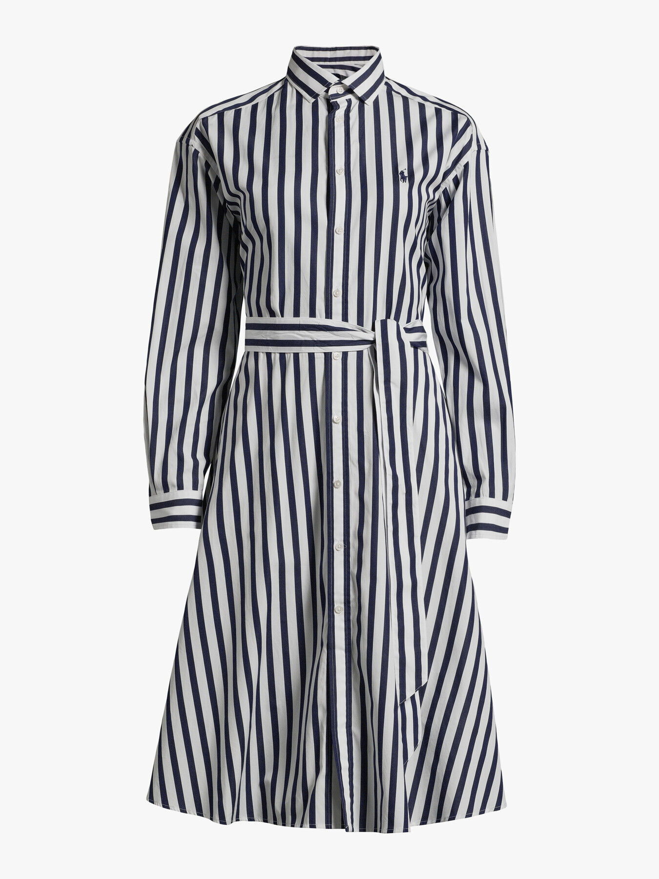 POLO RALPH LAUREN Ela Day Dress in 970A Navy/White | endource