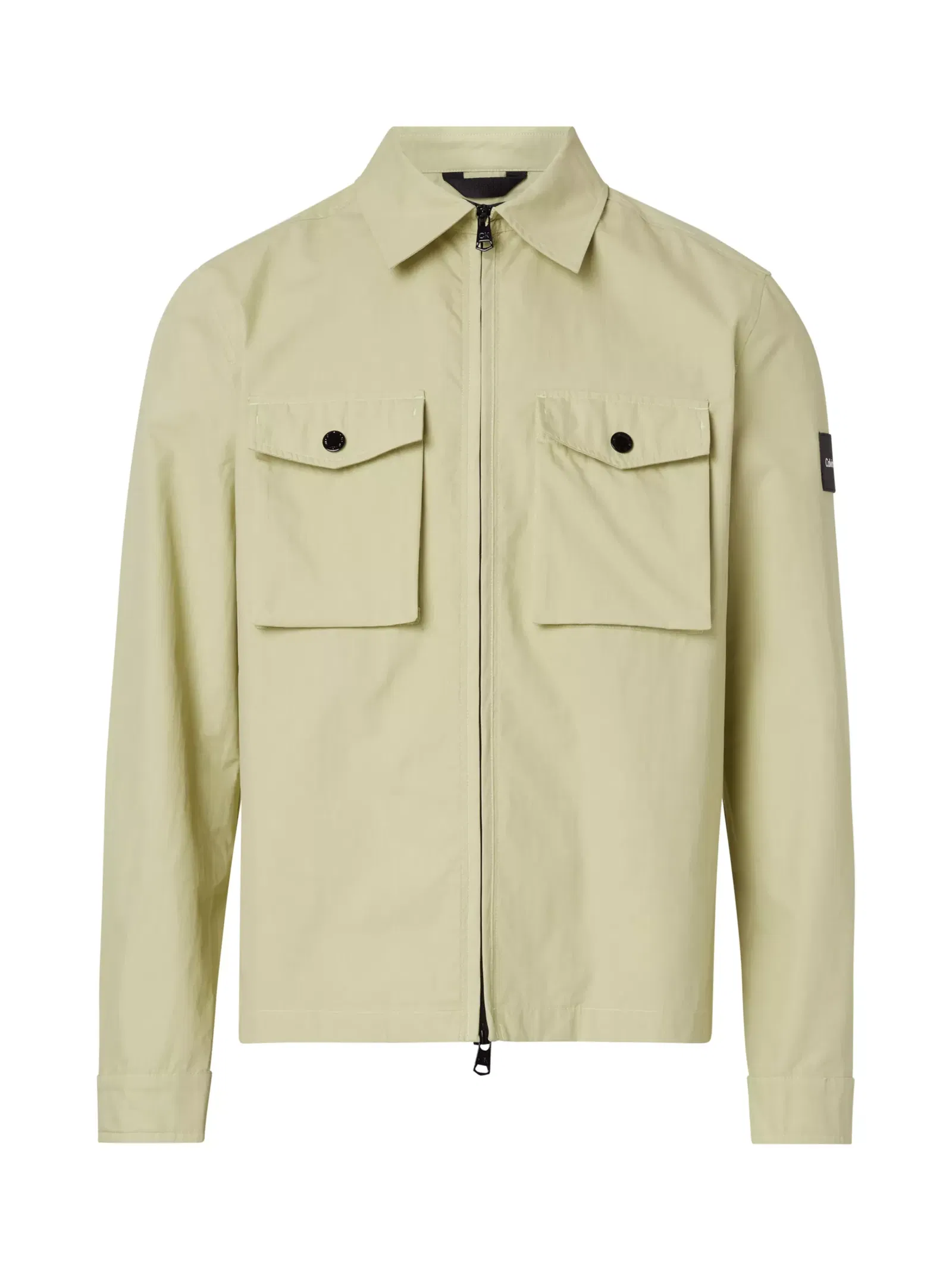 CALVIN KLEIN Lightweight Recycled Shacket in Herb Tea | endource