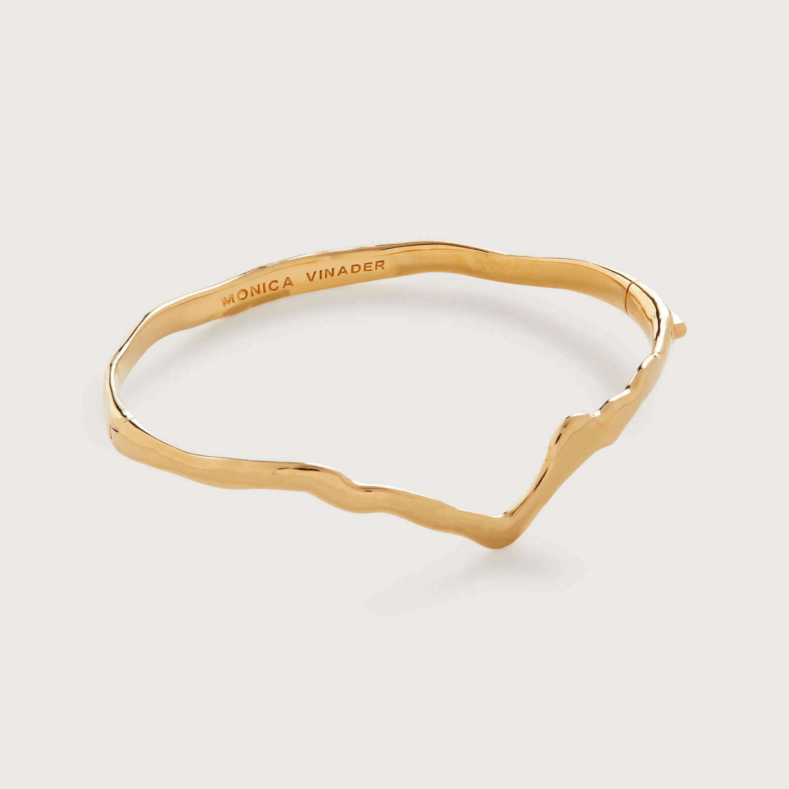 MONICA VINADER Wishbone Bangle in 18k Gold Vermeil | Endource