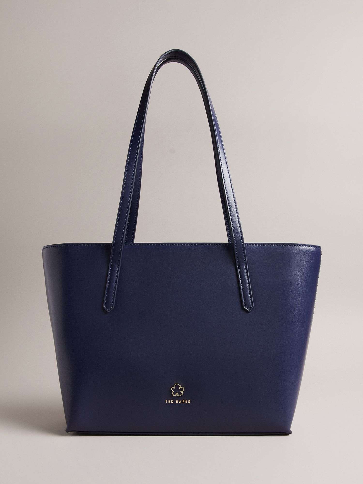 TED BAKER Jorjina Leather Tote Bag in Navy | endource