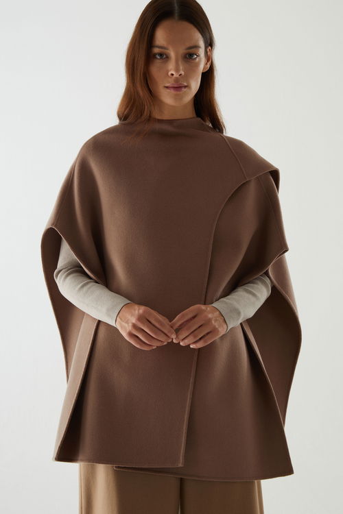 COS Wool Mix Hybrid Cape | endource