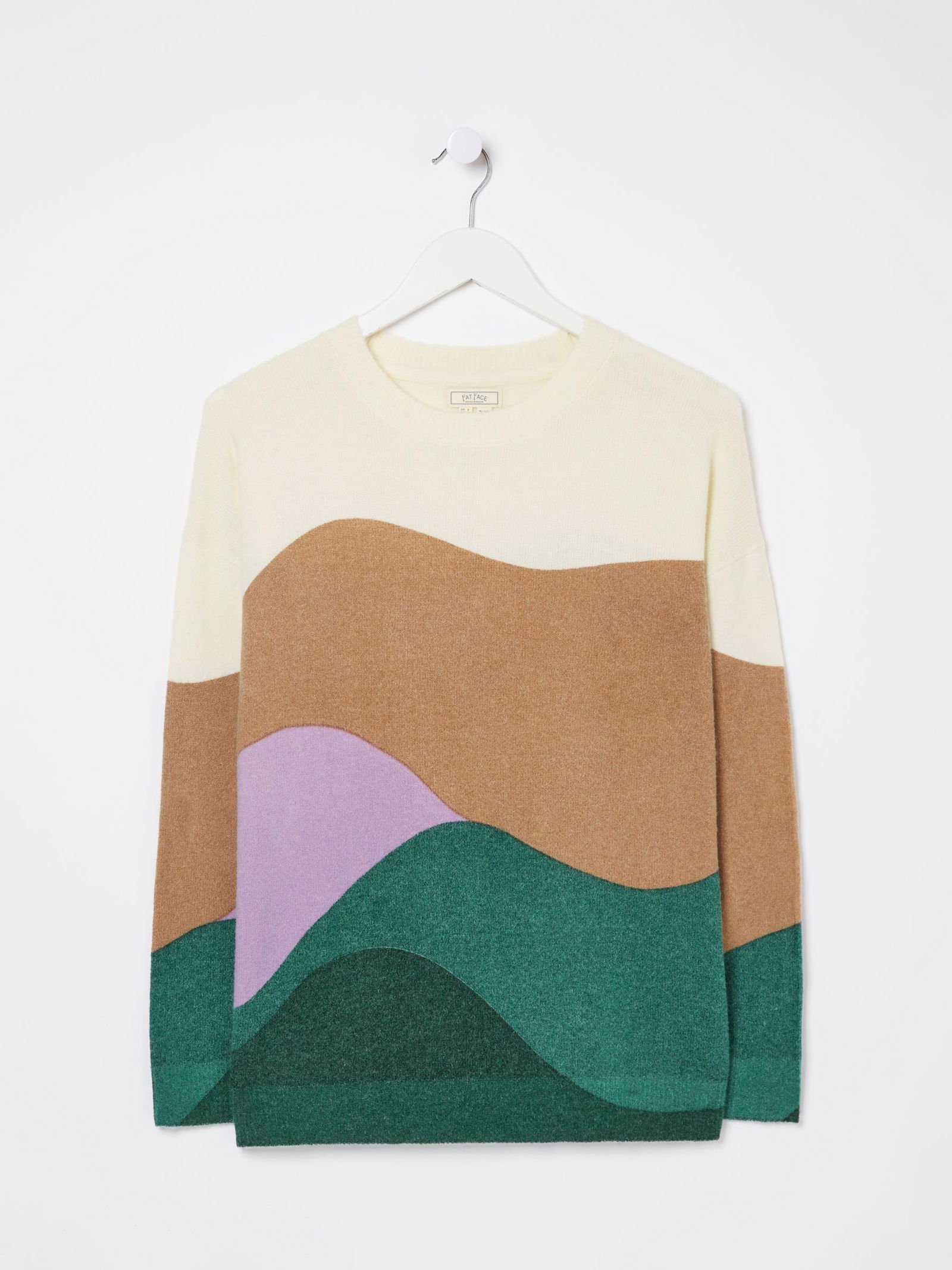 FATFACE Abstract Future Wool Blend Jumper in Multi | endource