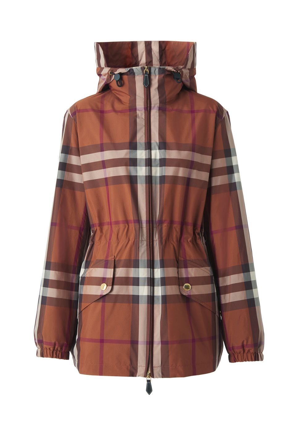 BURBERRY Check Lightweight Short Parka | Endource