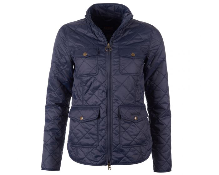 BARBOUR x National Trust Trent Quilted Jacket in Navy | endource