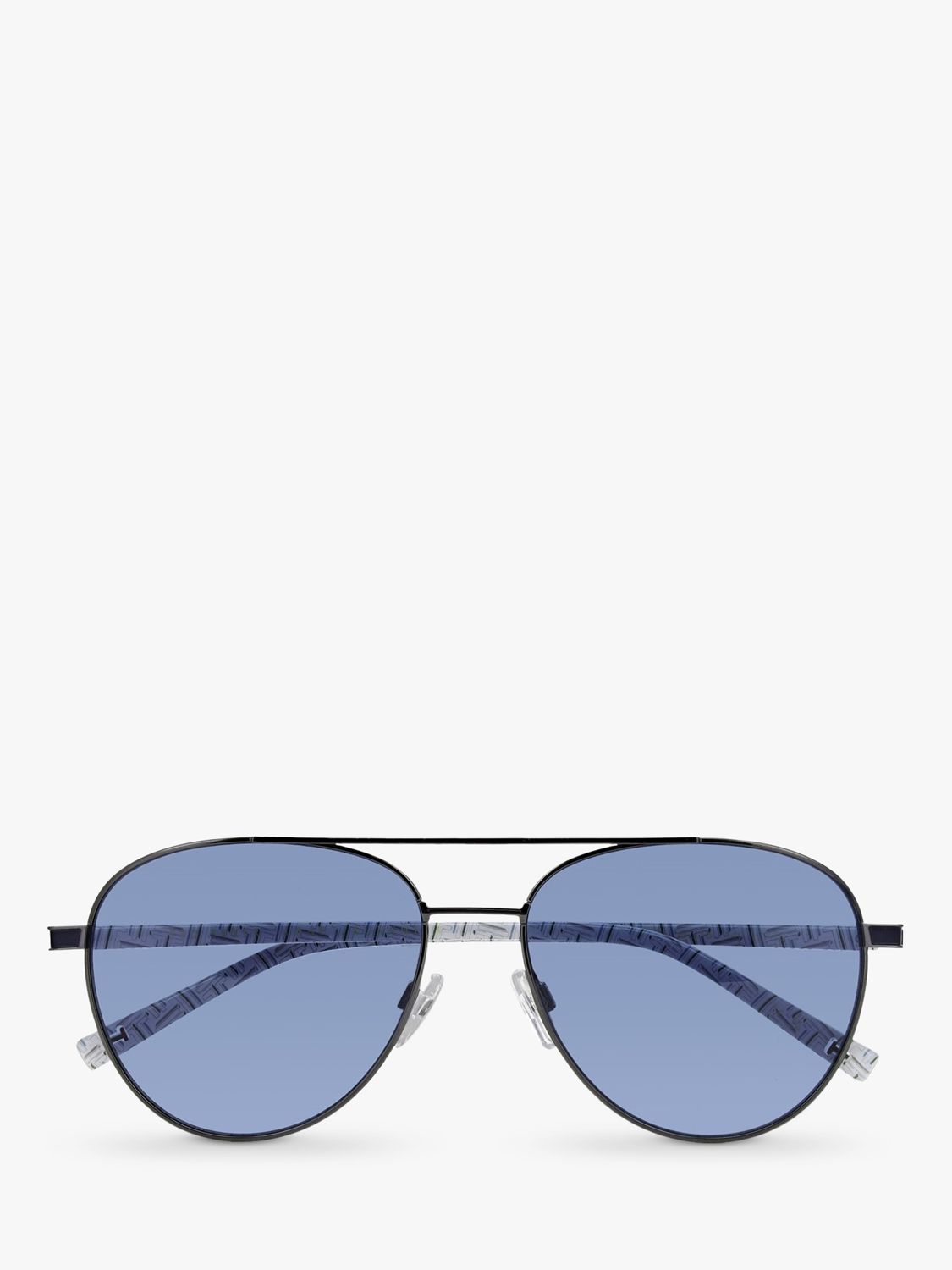 TED BAKER Fishing Aviator Sunglasses in Shiny Dark Gunmetal | Endource