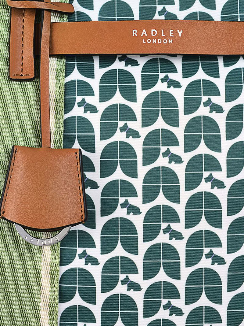 RADLEY Finsbury Park Lily Pad Recycled Zip Top Shoulder Bag in Green ...