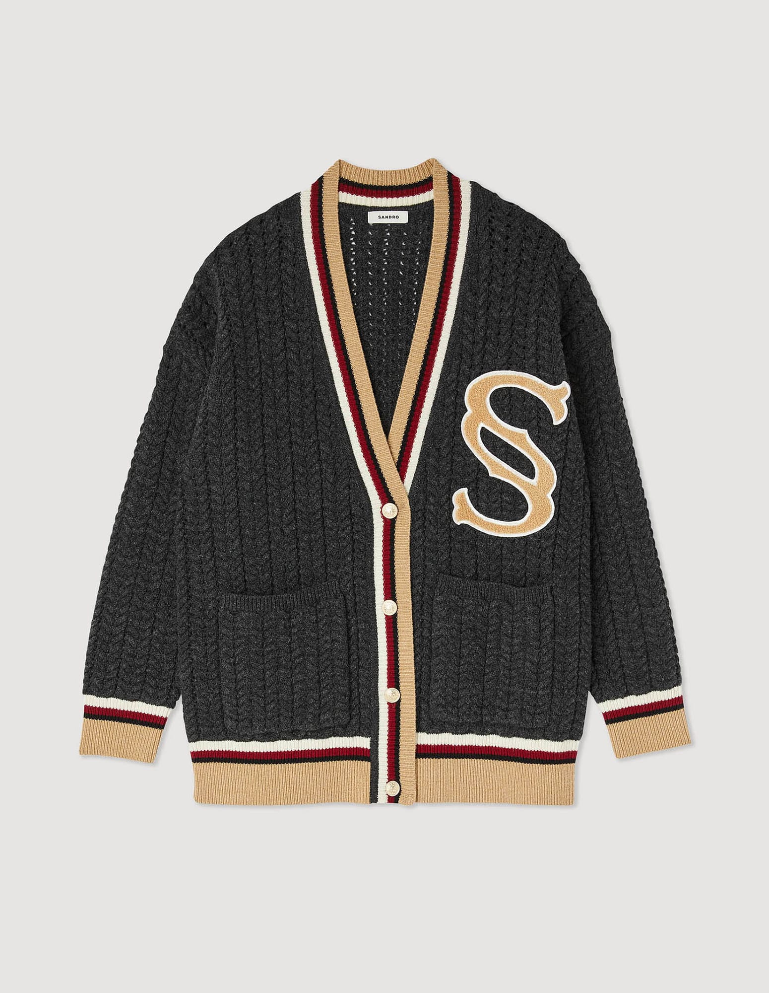 SANDRO Coatigan With Double S Patch | endource