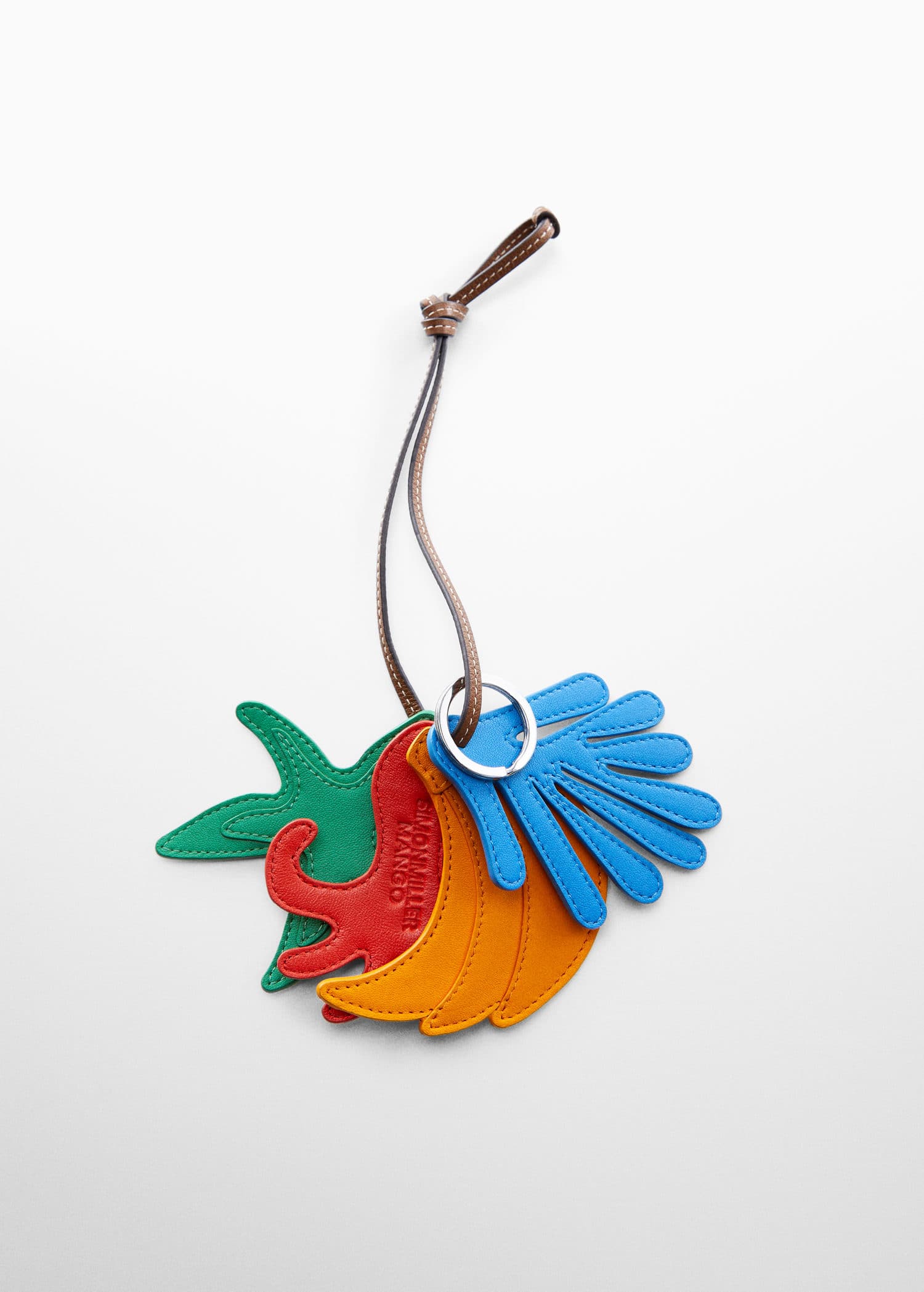 MANGO Combined Leather Keychain in Leather | endource