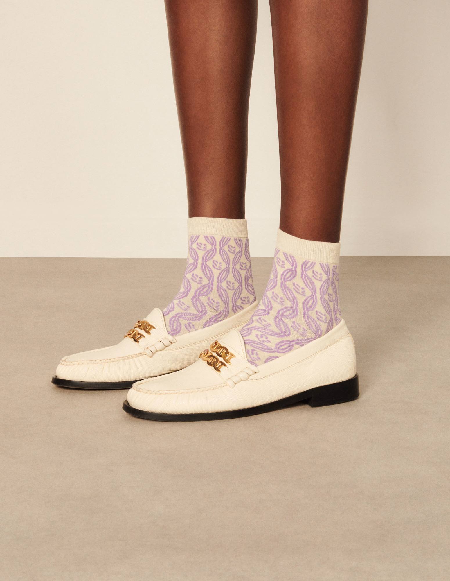 SANDRO Double S Jacquard Socks | Endource