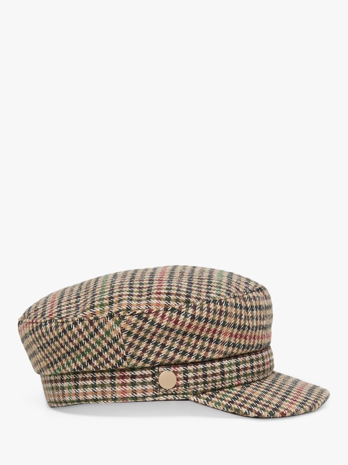 MANGO Gales Peaked Hat in Medium Brown | endource