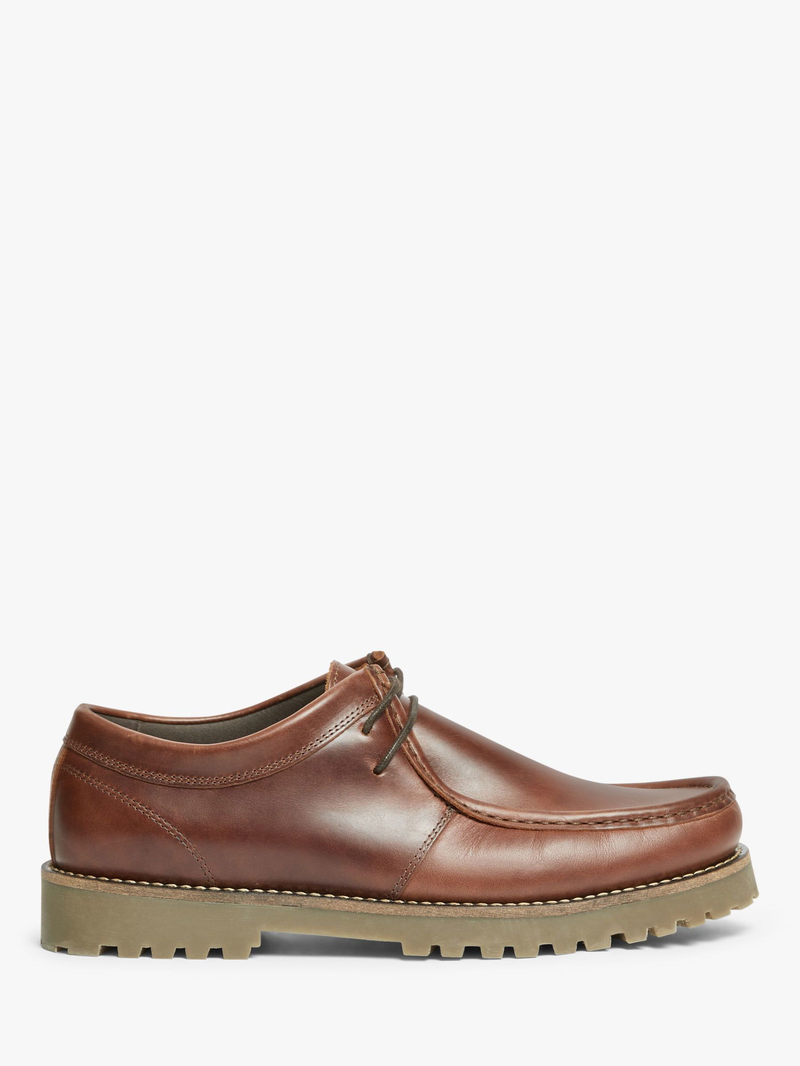 JOHN LEWIS Leather Trapper Shoes in Brown | endource