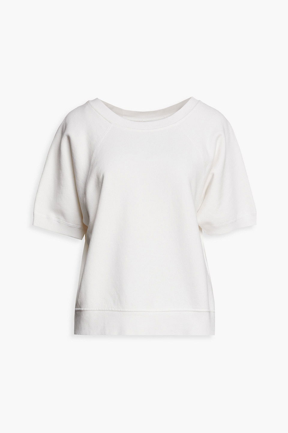NILI LOTAN Ciara French Cotton-Terry Top | endource