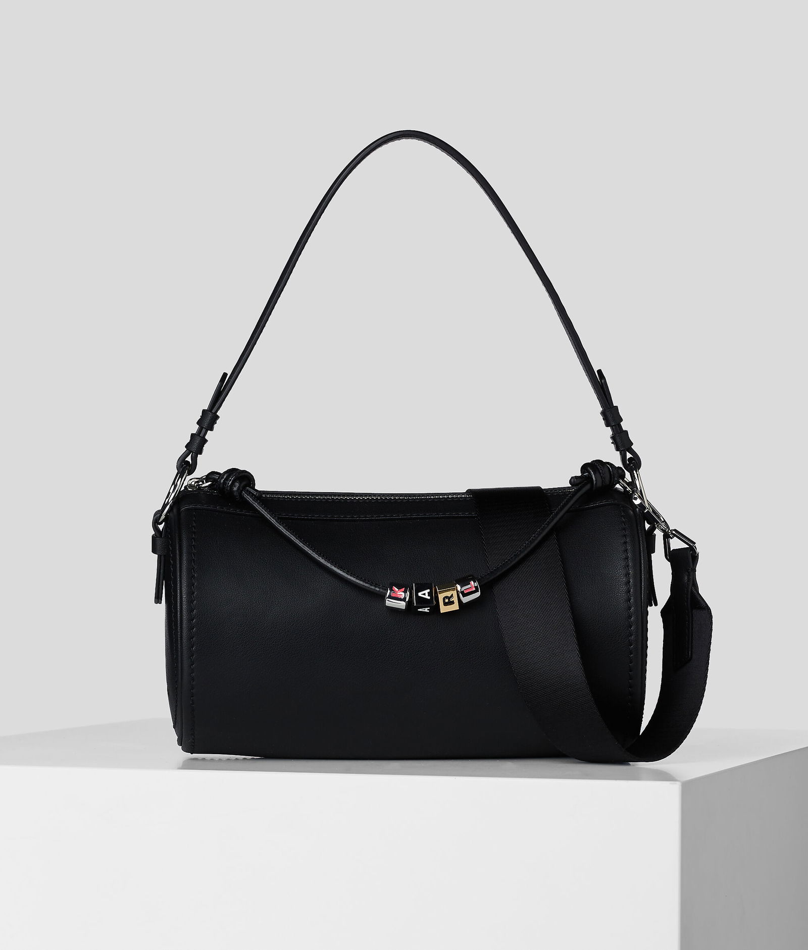 KARL LAGERFELD K/Charms Medium Duffle Bag in Black | endource
