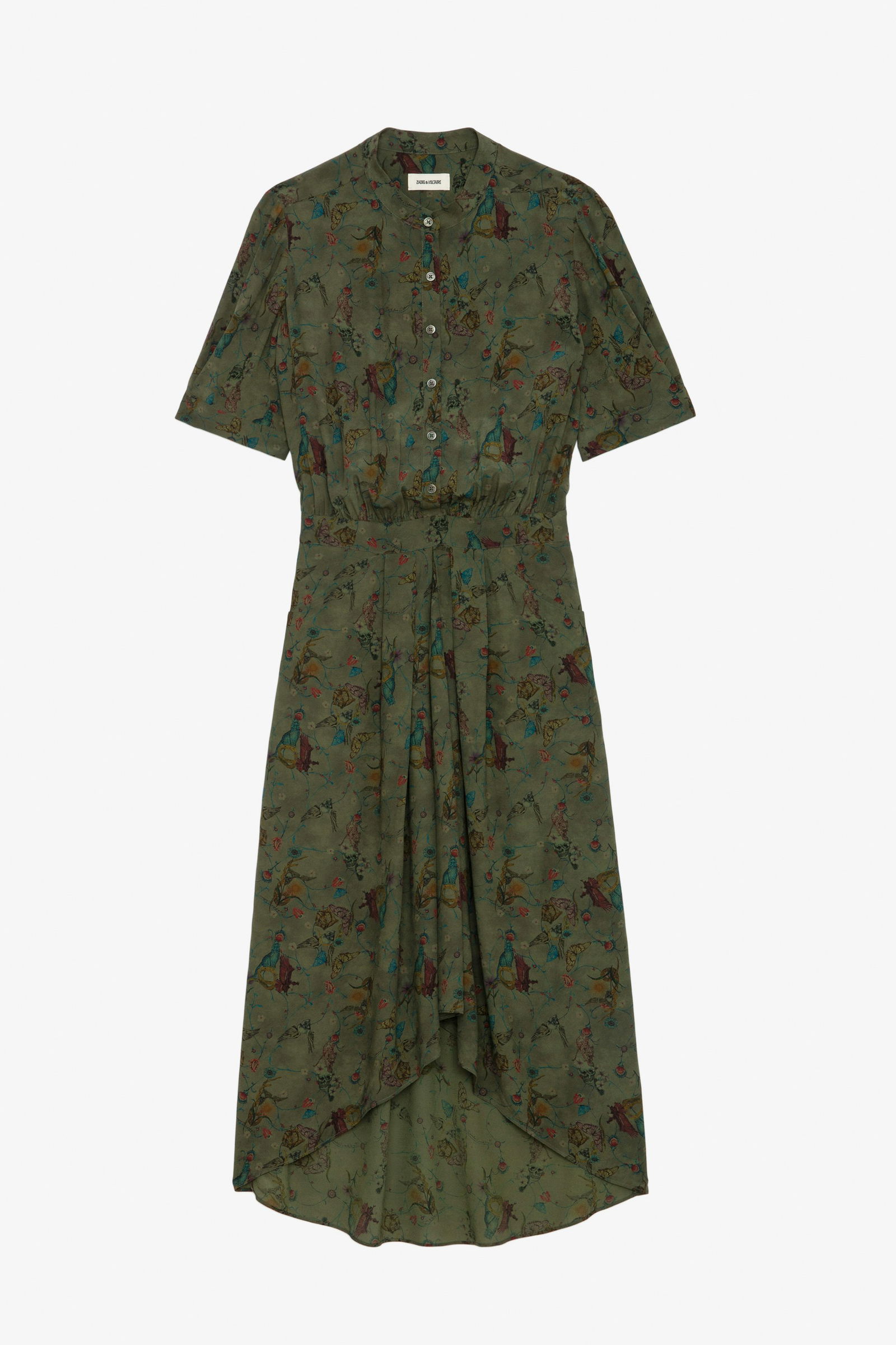 ZADIG & VOLTAIRE Rima Dress in Kaki | endource