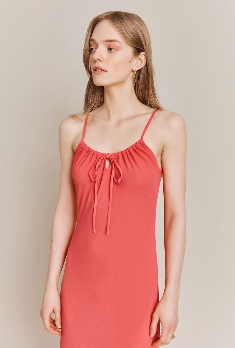 GHOST Isabella Crepe Midi Dress | endource