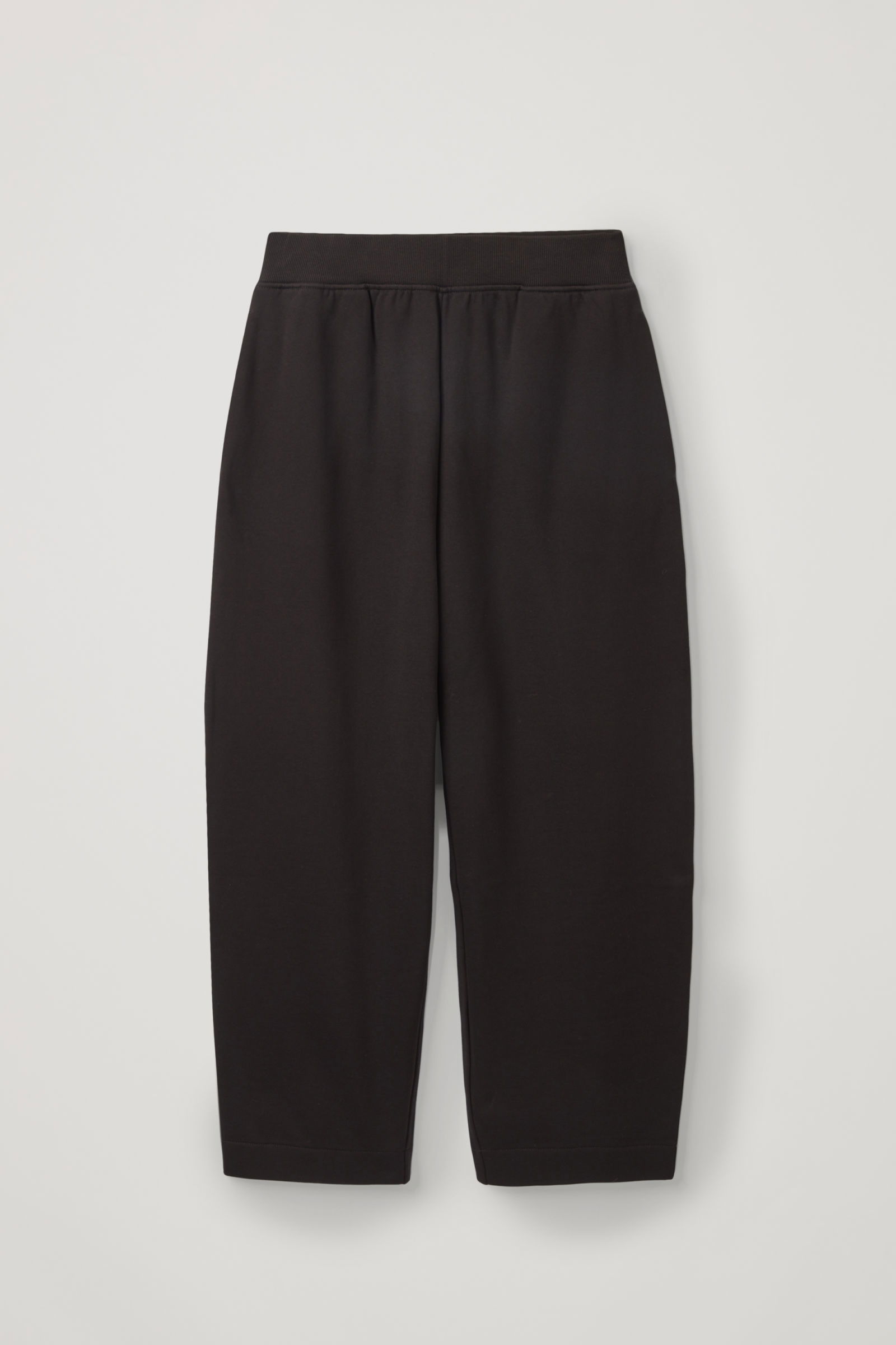 COS Organic Cotton Cocoon Shape Joggers in Black | Endource