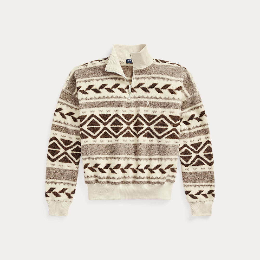 POLO RALPH LAUREN Geo-Motif Fleece Pullover in Multi | Endource