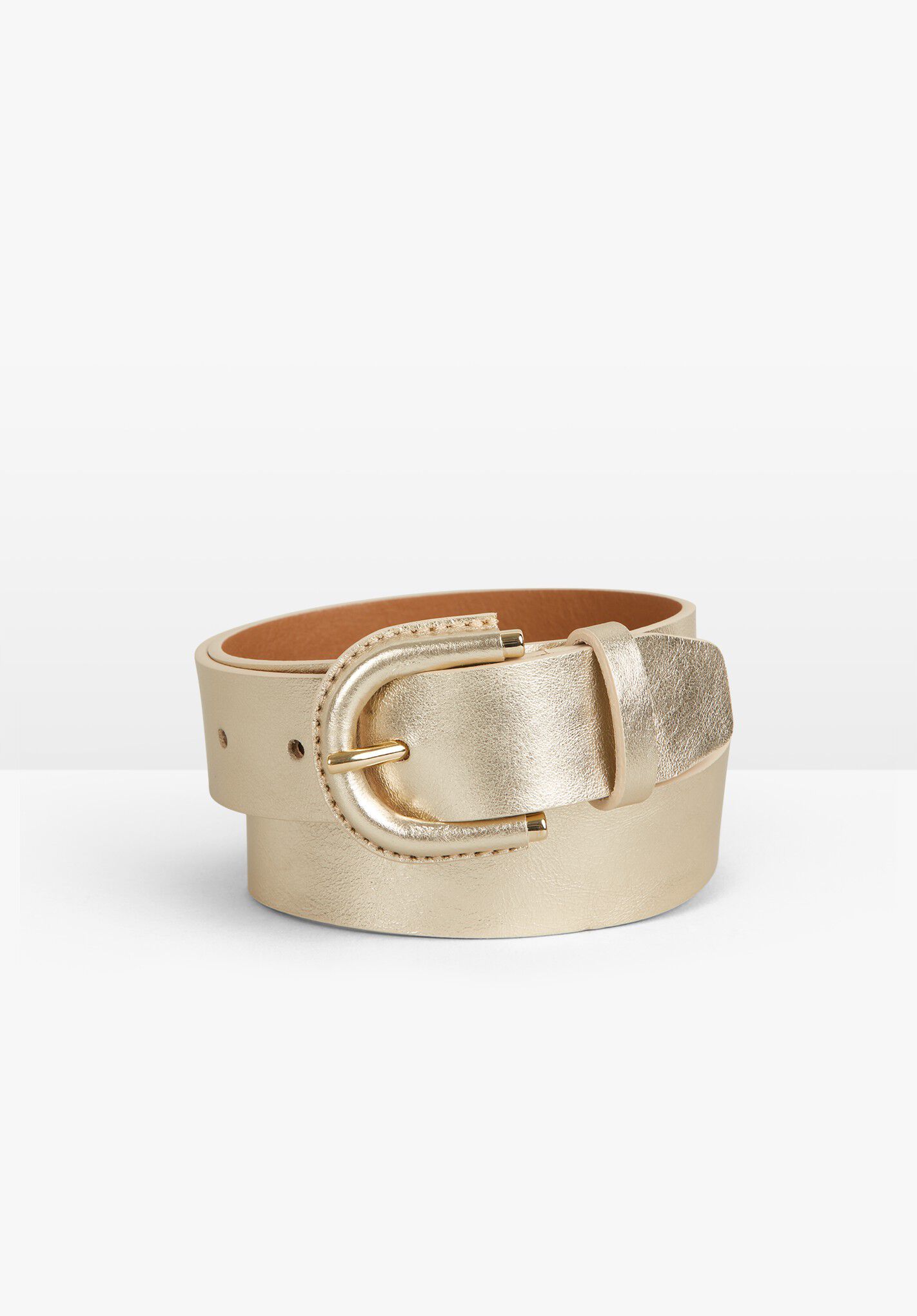 HUSH Amber Buckle Jeans Belt in Gold | Endource