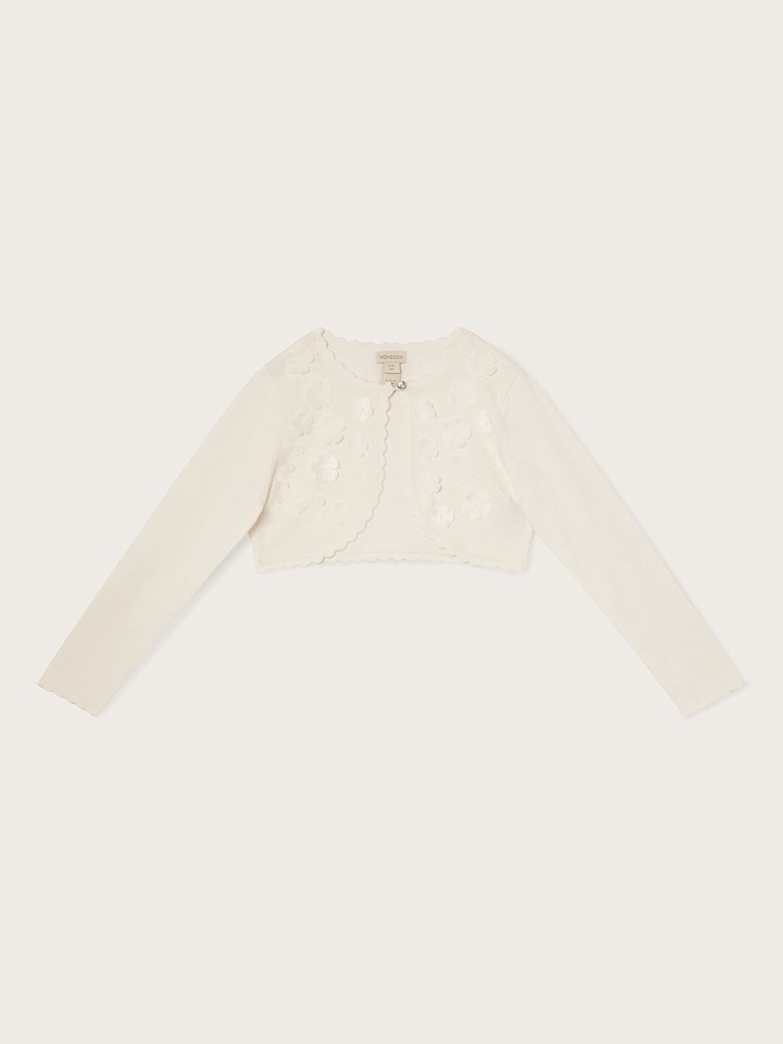 Monsoon 3D Petal Cardigan in Ivory | Endource