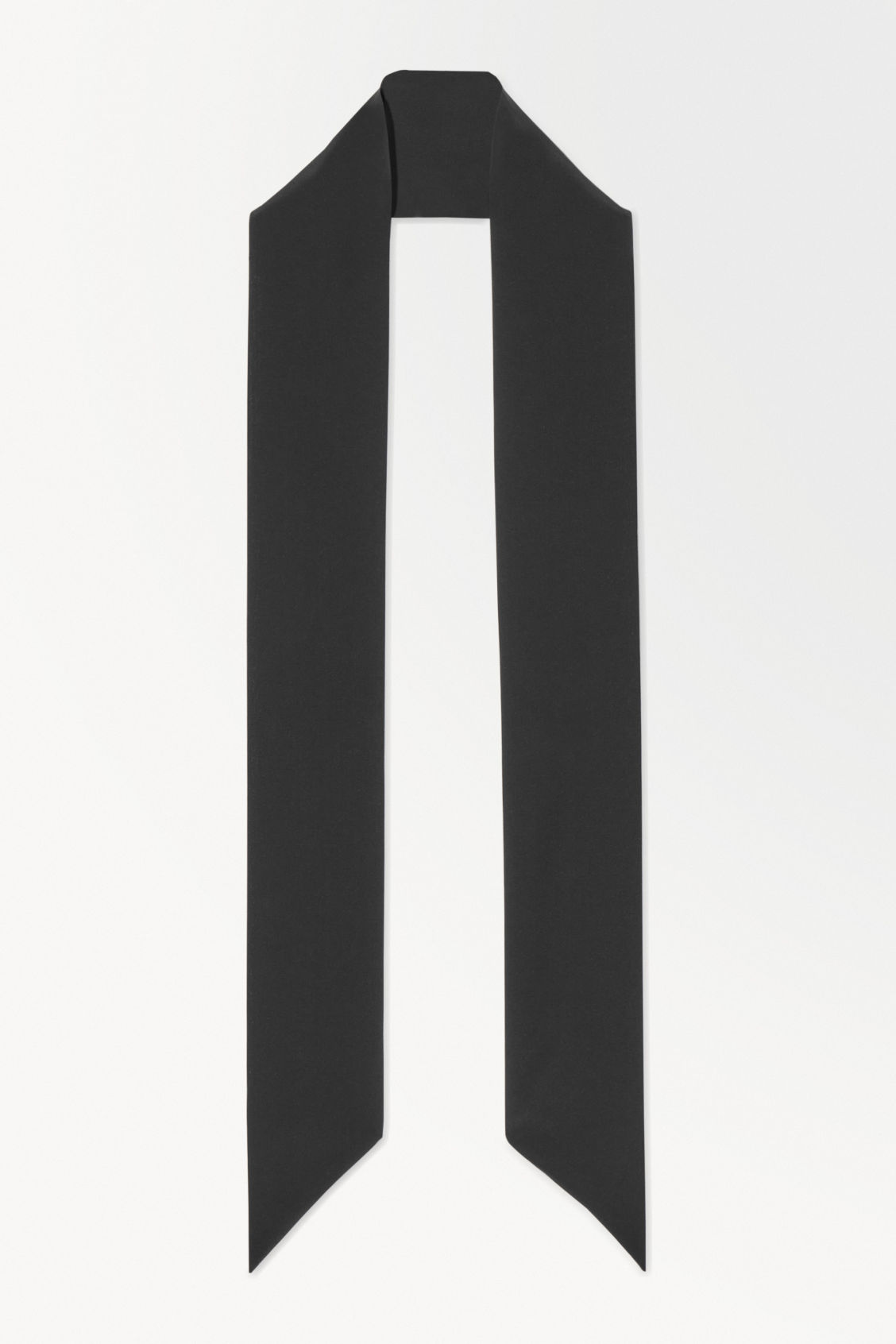 COS The Pure Silk Scarf in BLACK | endource