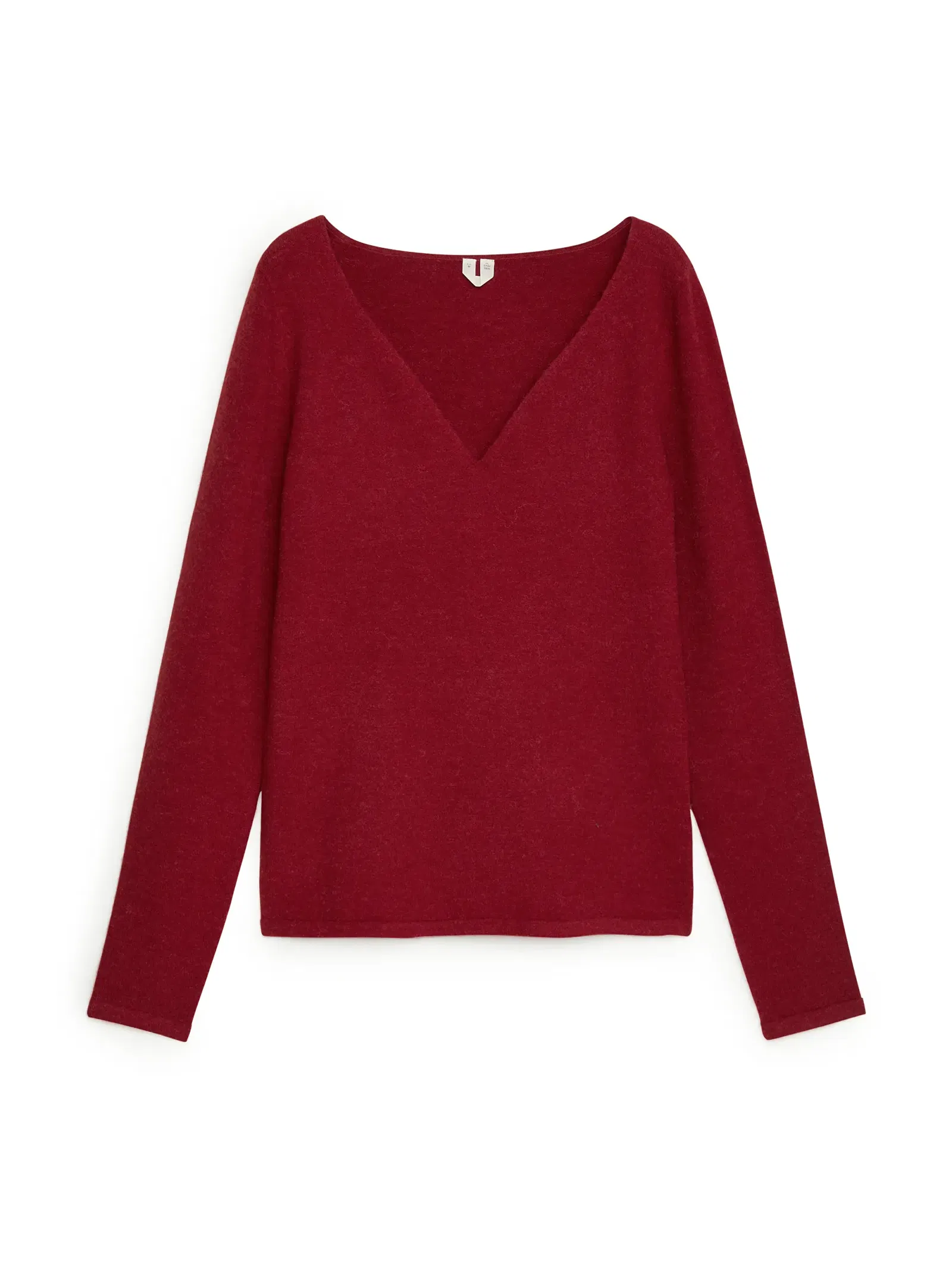 ARKET V-Neck Knitted Alpaca Top | endource