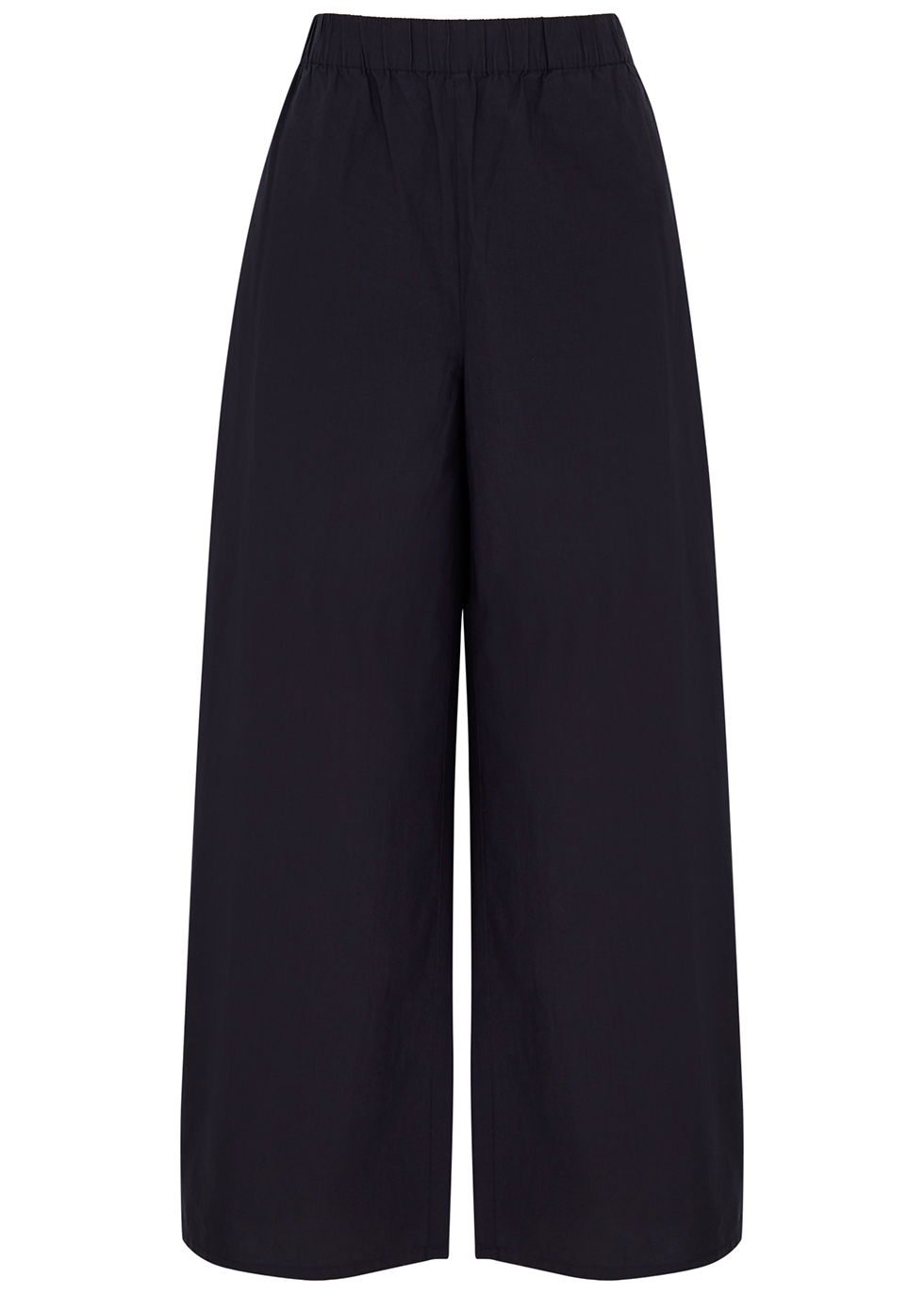 EILEEN FISHER Wide-Leg Cotton-Poplin Trousers | endource