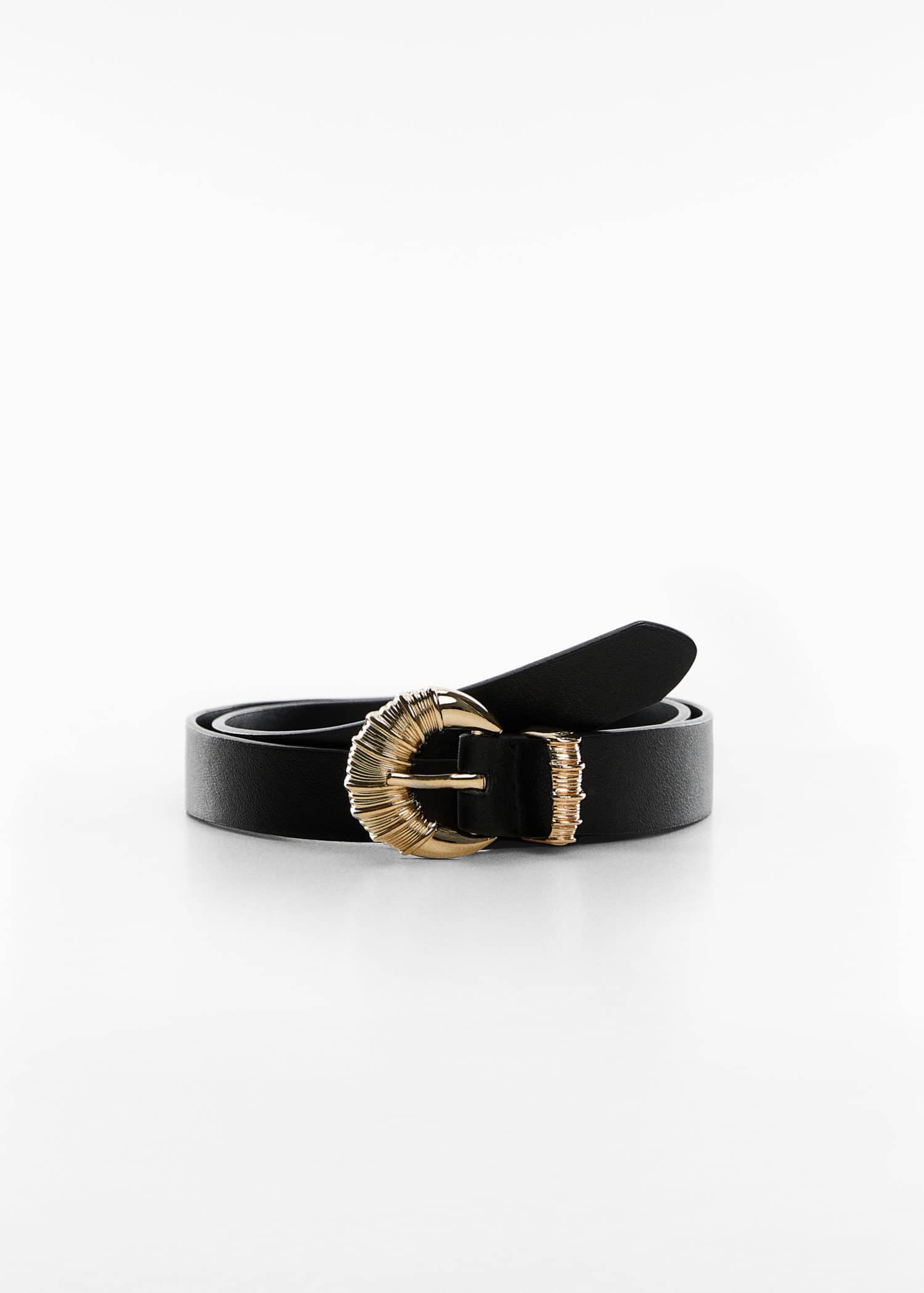 MANGO Embossed Buckle Belt | endource