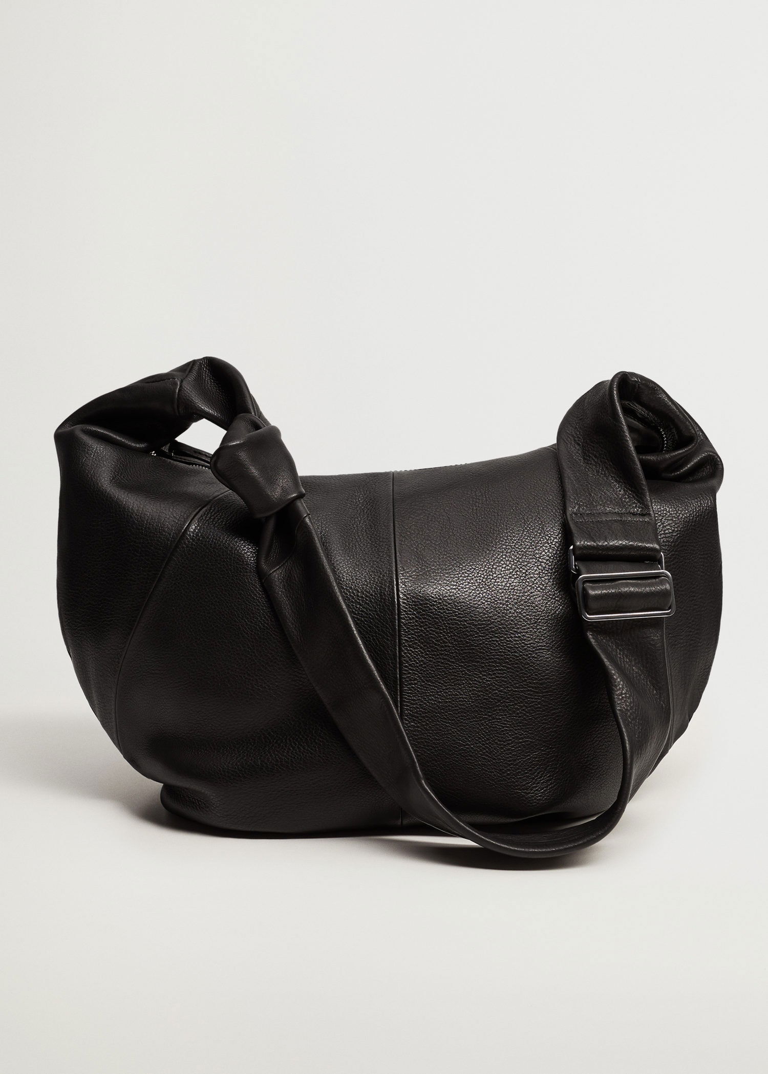 MANGO Leather Half-Moon Bag | Endource