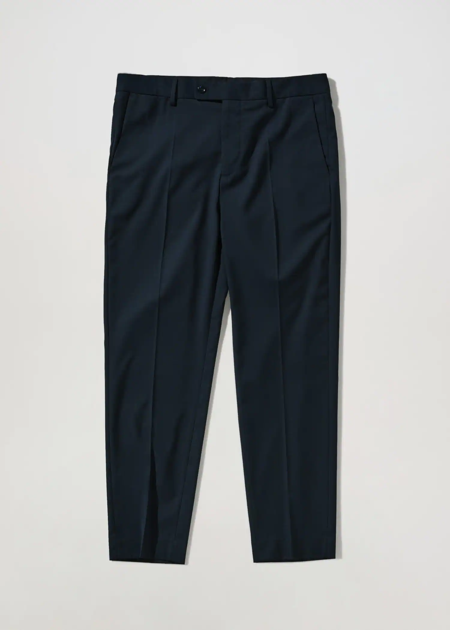MANGO Slim Fit Suit Trousers in Dark Navy | Endource