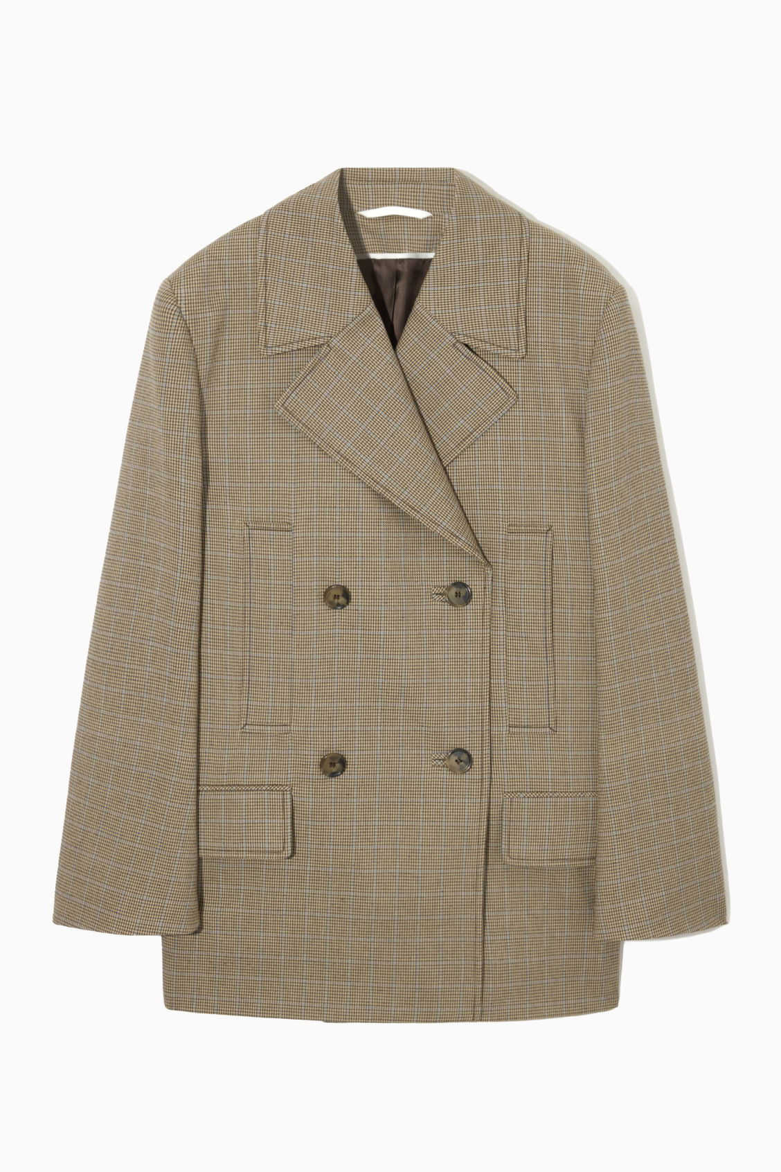 COS Checked Blazer in BROWN / CHECKED | Endource