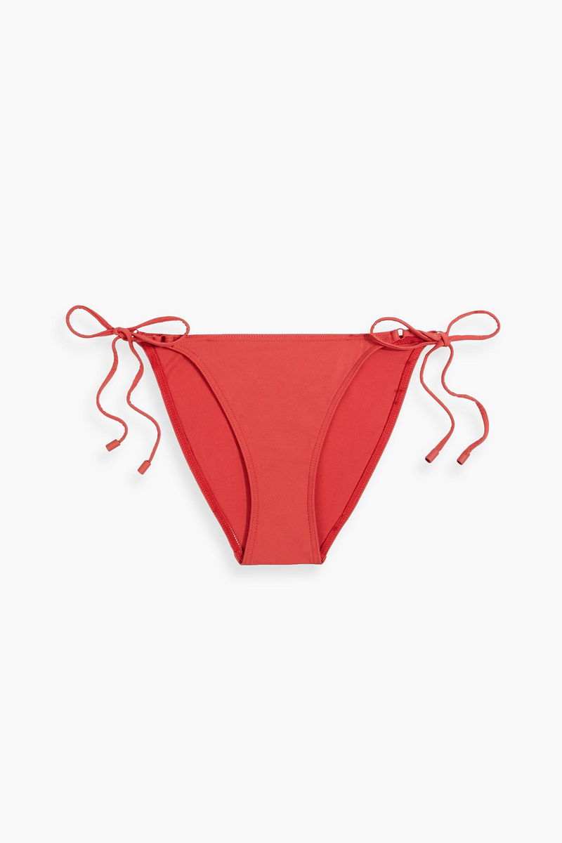 ZIMMERMANN Separates Sculpt Low-Rise Bikini Briefs in Red | Endource
